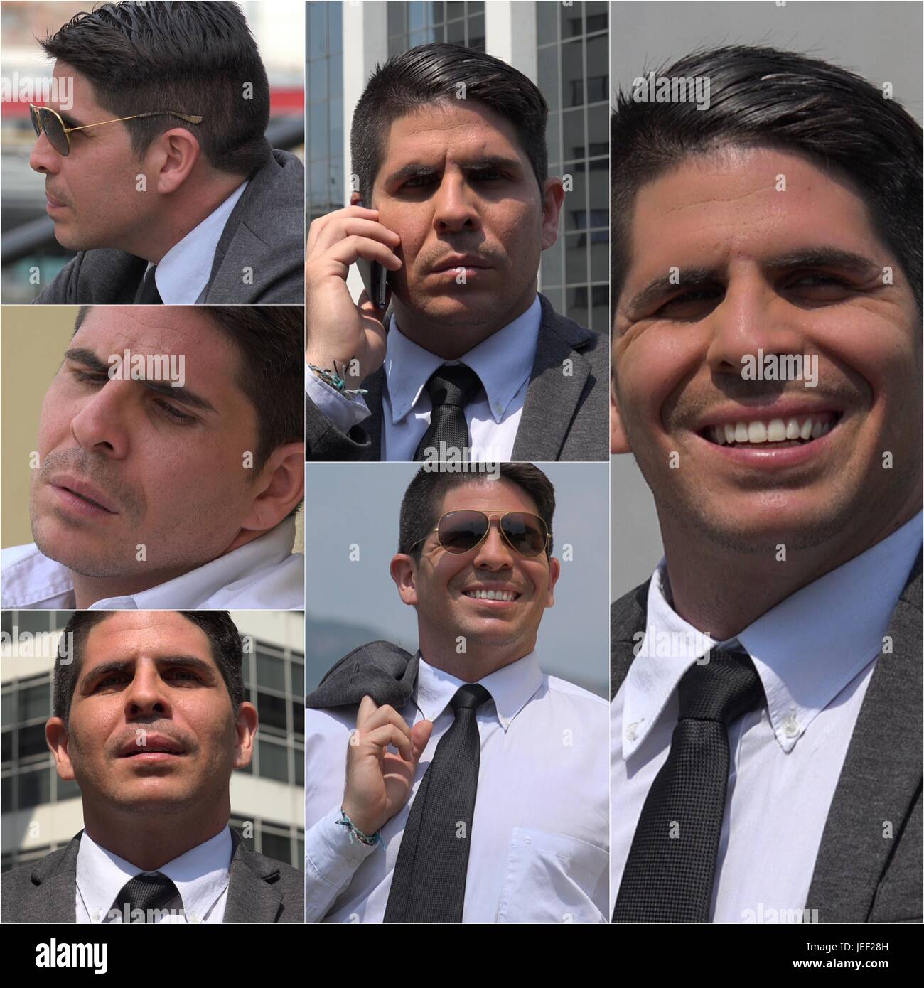 Hispanic Business Man Collage.Jpg Stock Photo - Alamy