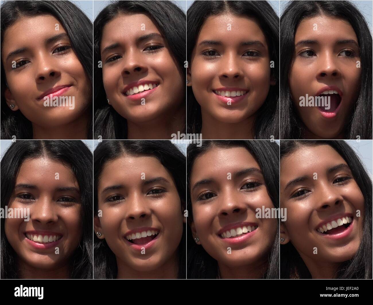Smiling Happy Female Faces Collage.Jpg Stock Photo - Alamy
