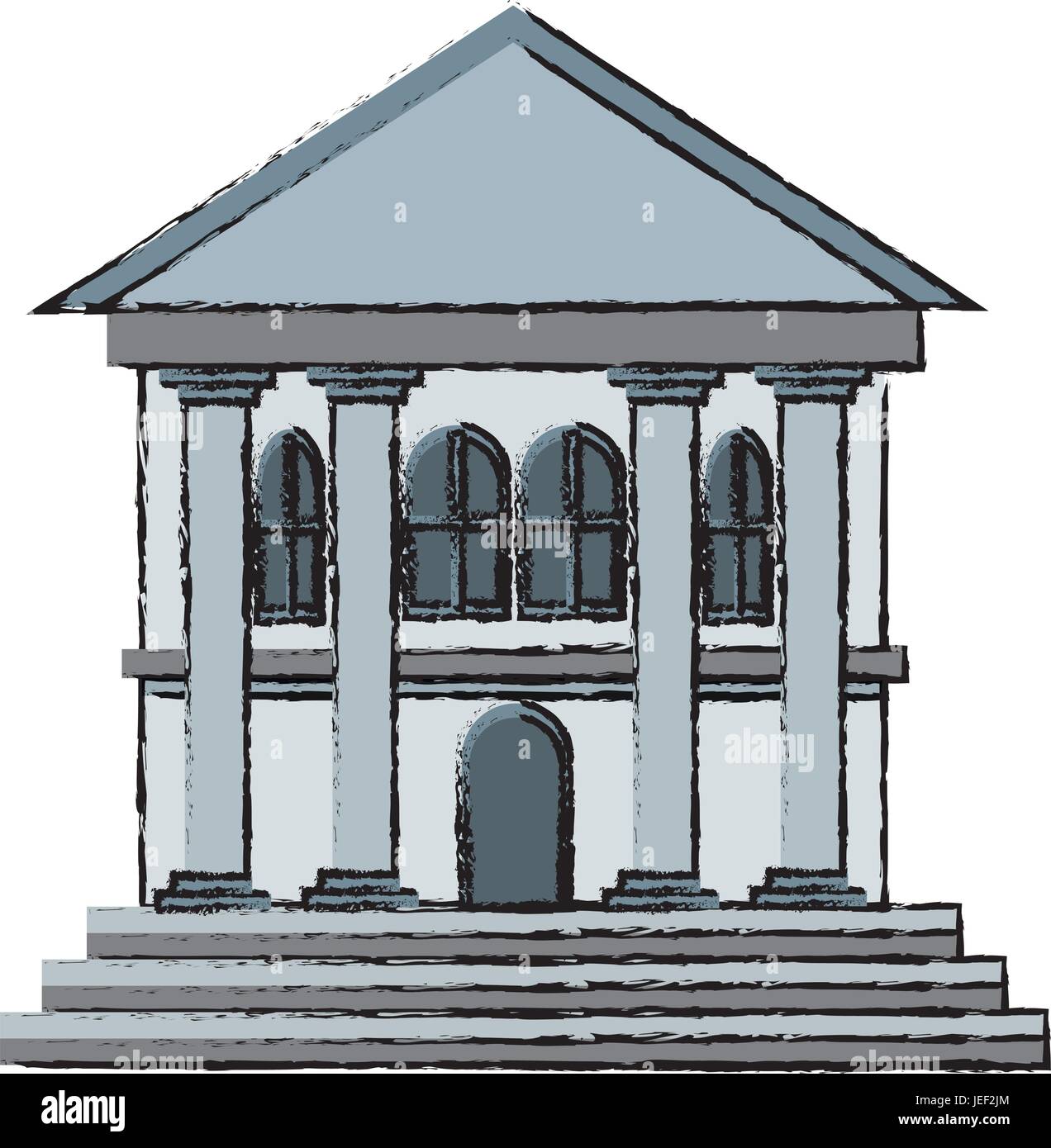 bank building facade exterior column business Stock Vector Image & Art ...