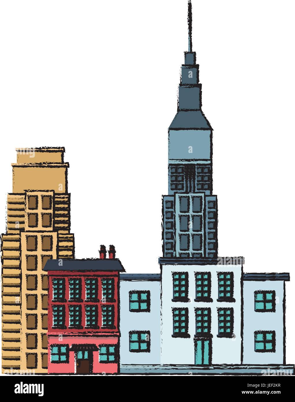 city building business commerce landmark image Stock Vector Image & Art ...