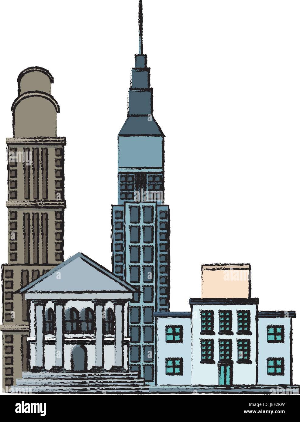 city building business commerce landmark image Stock Vector Image & Art ...