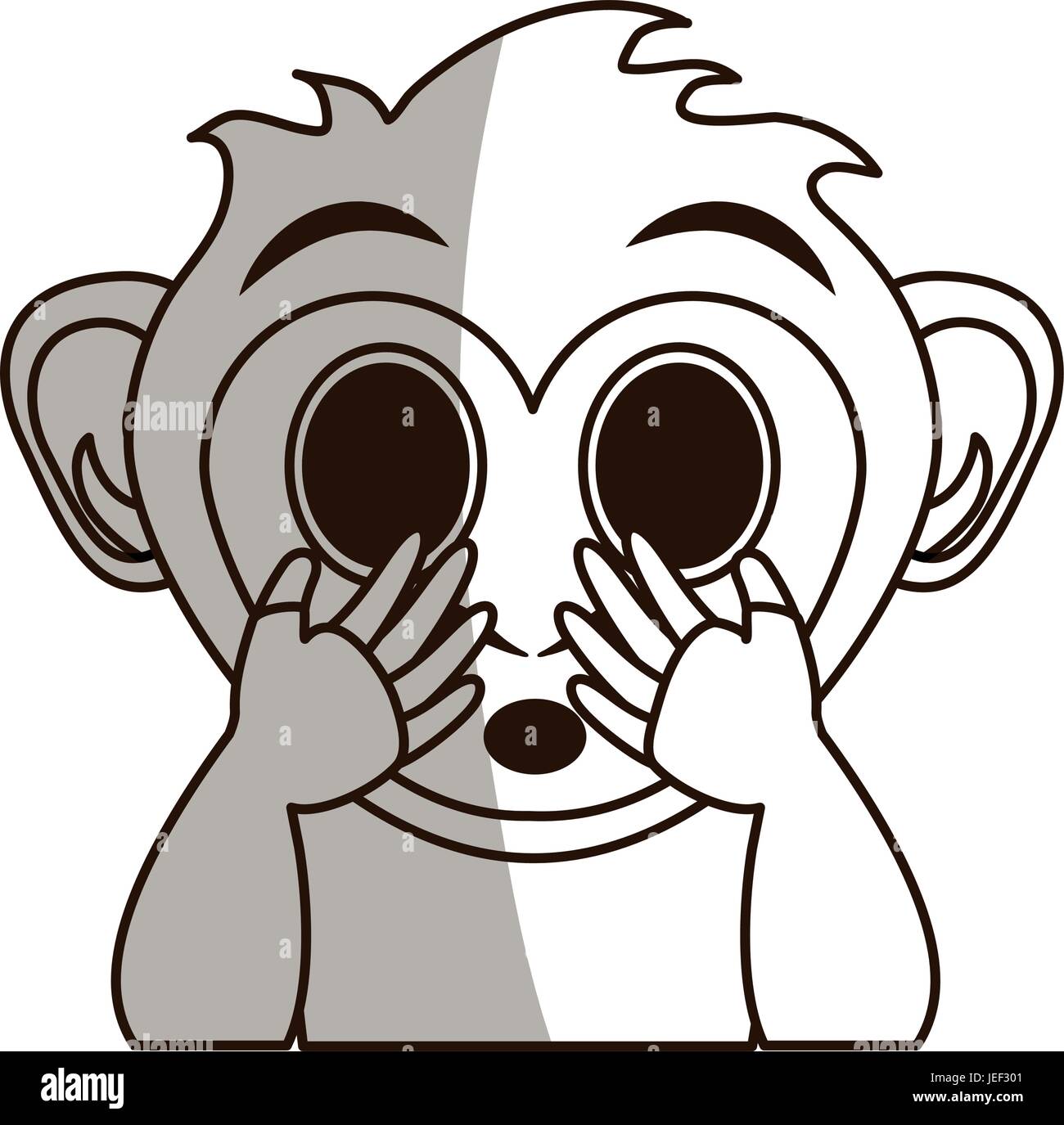 Cute monkey design Stock Vector Image & Art - Alamy