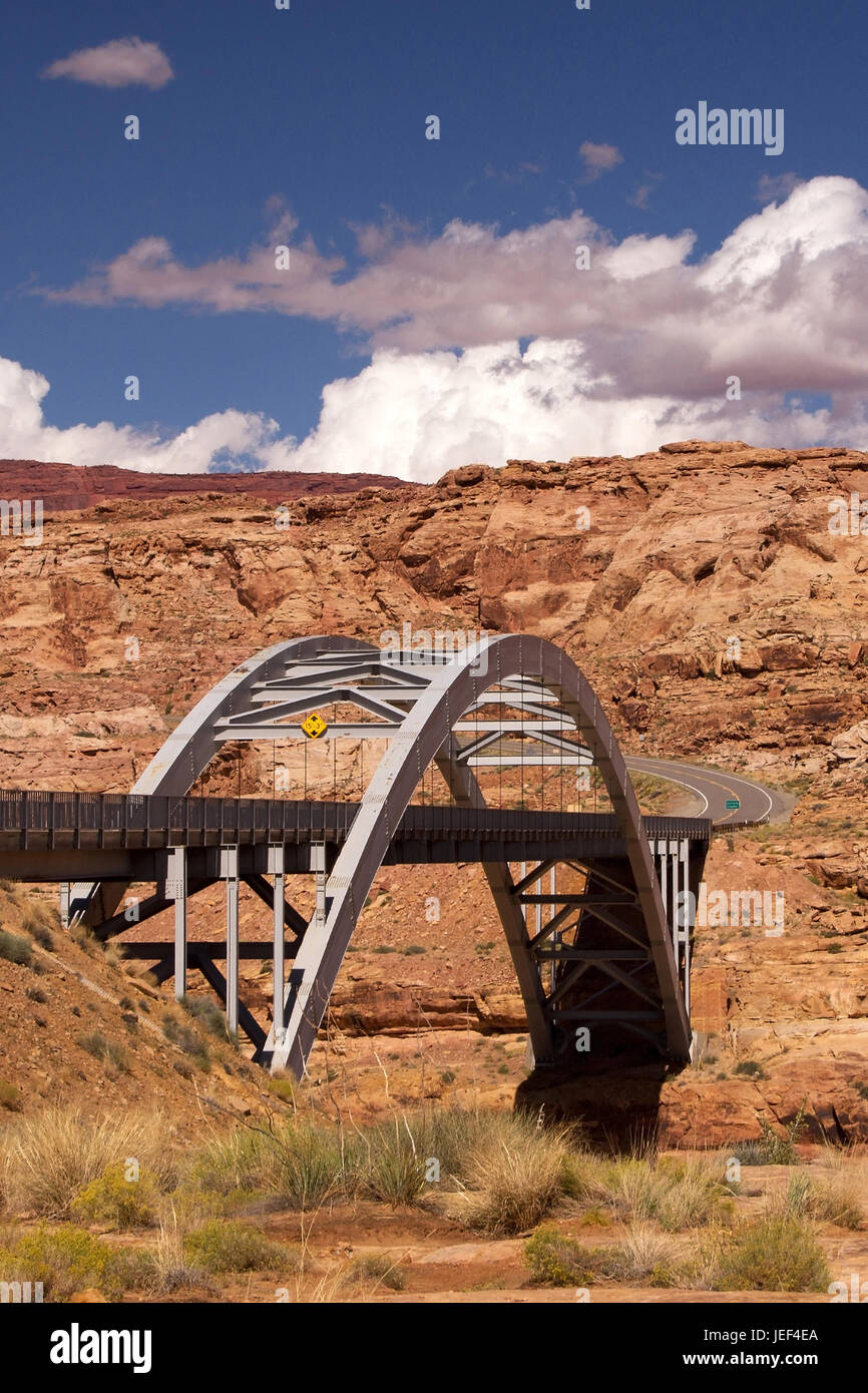 Bridge over Colorado River, Utah, the USA, Bruecke ueber den Colorado ...