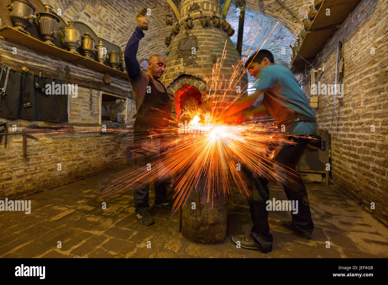 Blacksmith with boy hi-res stock photography and images - Alamy