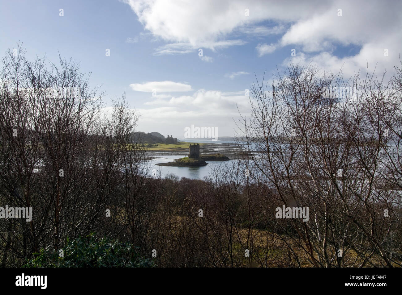 Castle Stalker in port Appin, Scotland, accepted in the Fabruar ...