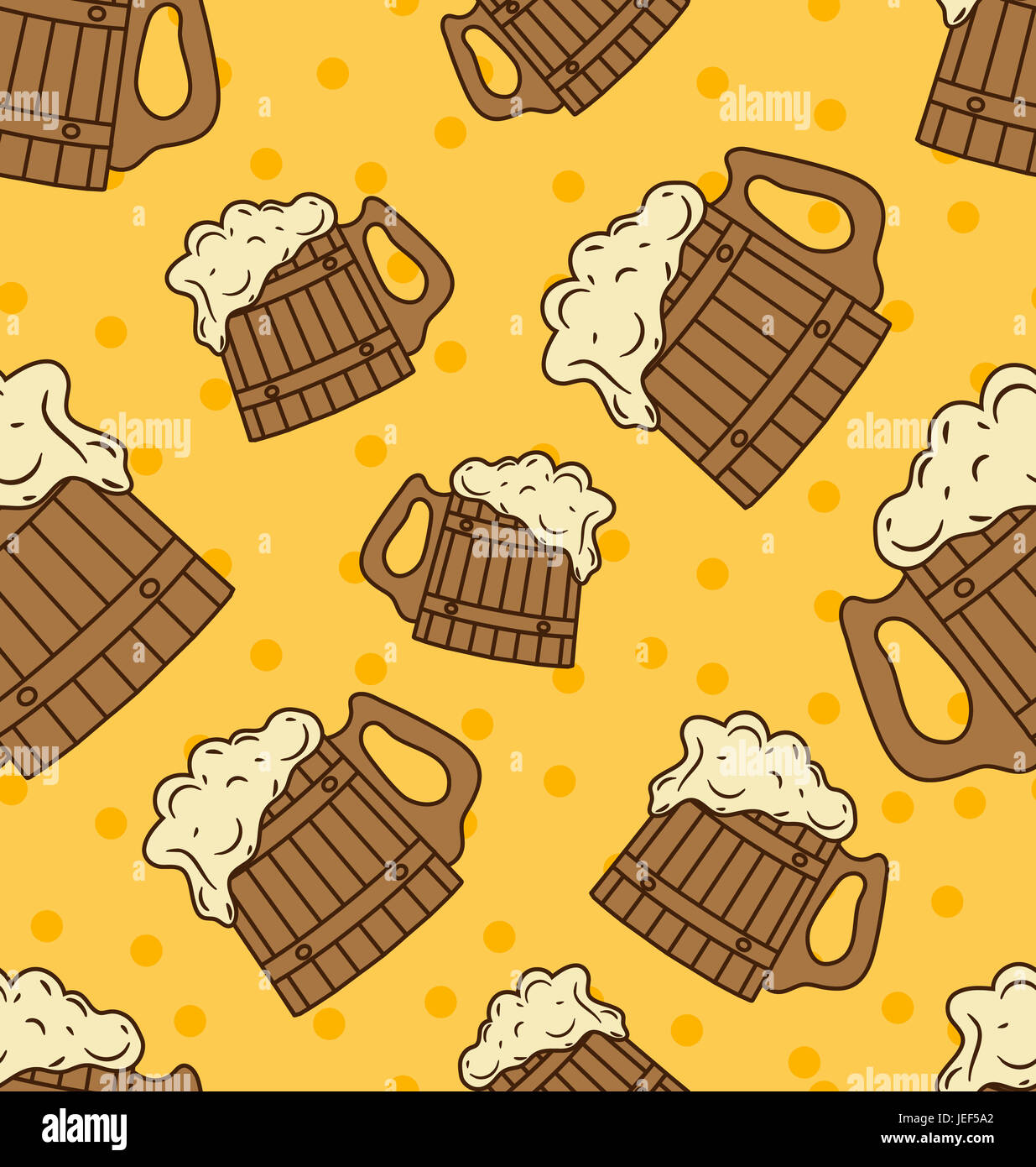 Beer mug pattern Stock Photo - Alamy