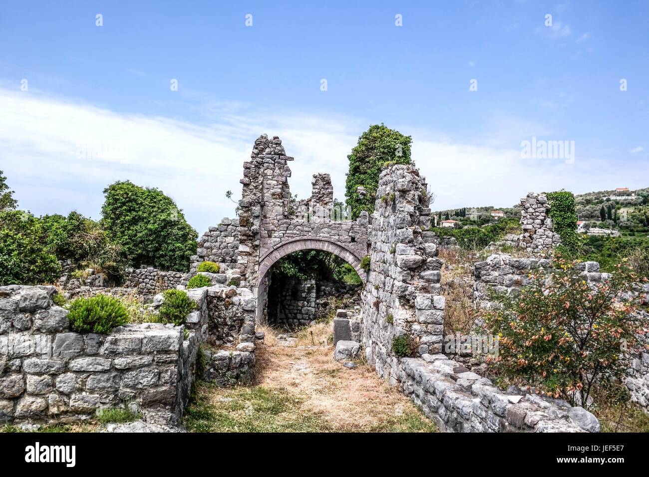 In the ruins of Stari Bar, Montenegro Stock Photo - Alamy