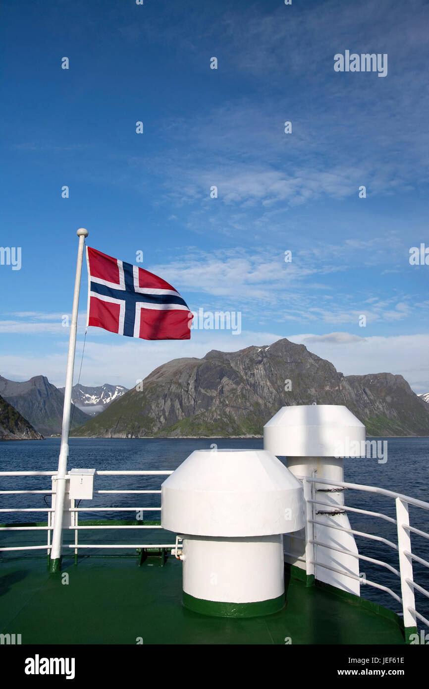 Gryllefjord, in the municipality of Torsken on the island Senja, in the ...