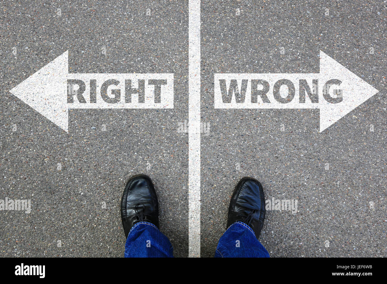 Right and wrong hi-res stock photography and images - Alamy