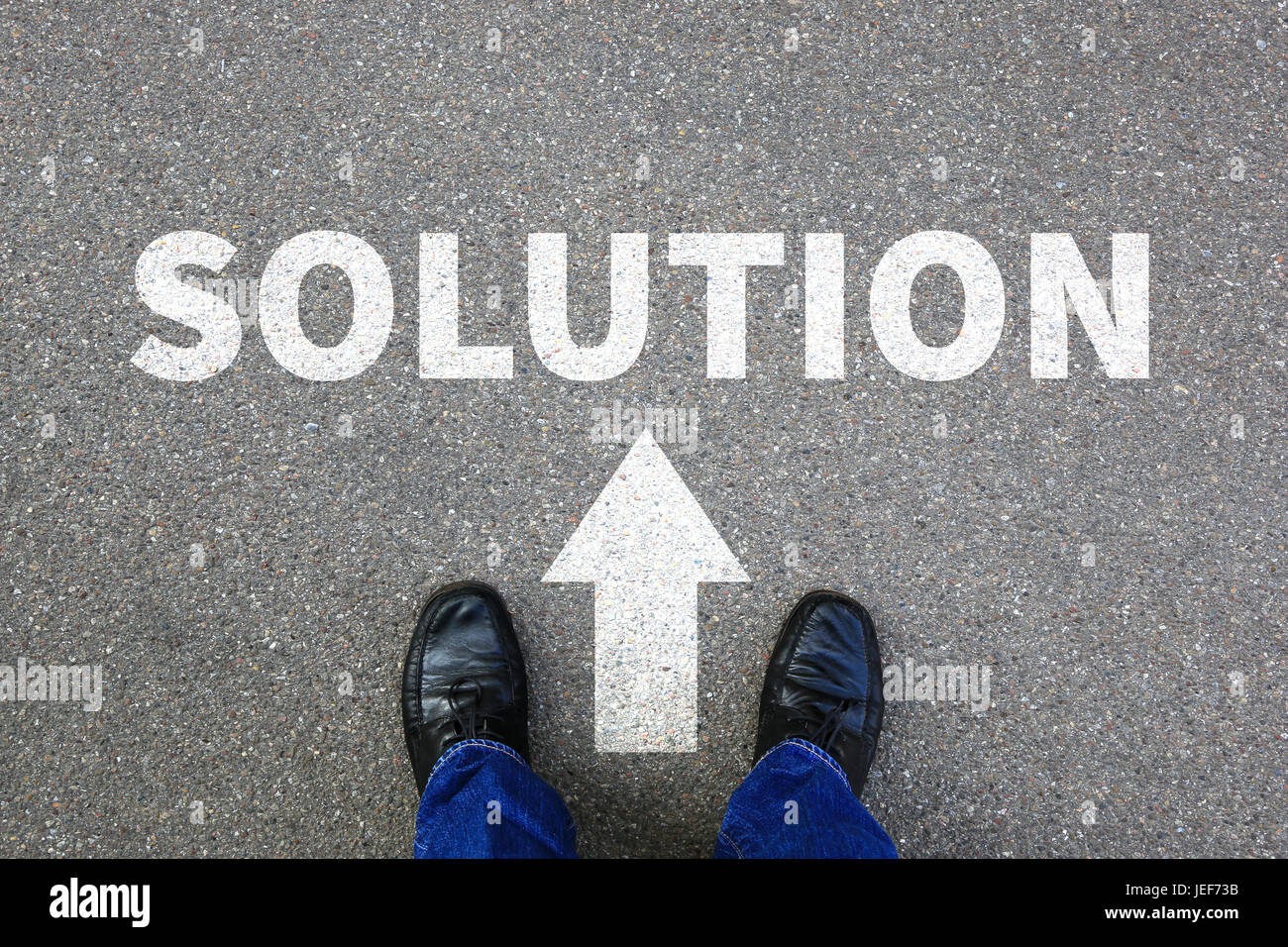 Solution problem success finding solutions conflict businessman ...