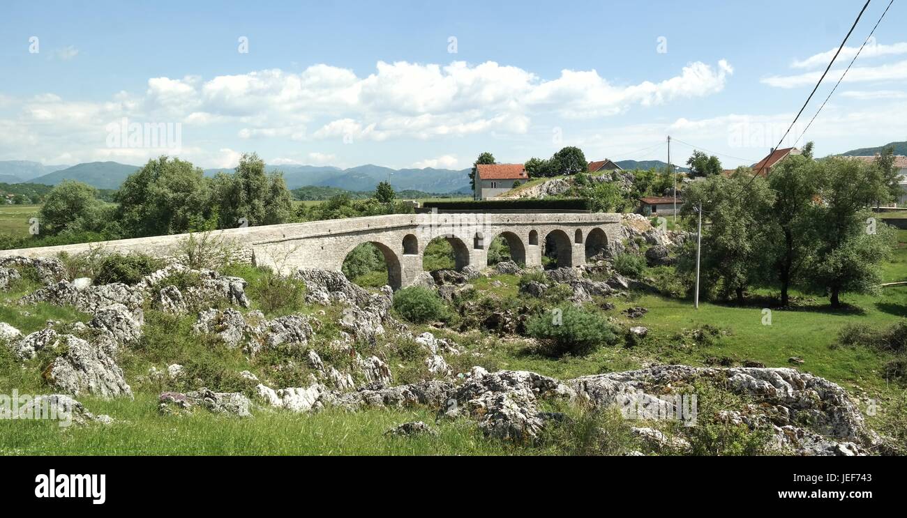Rimski Most na Mostanica at Stedim Church, Montenegro Stock Photo - Alamy
