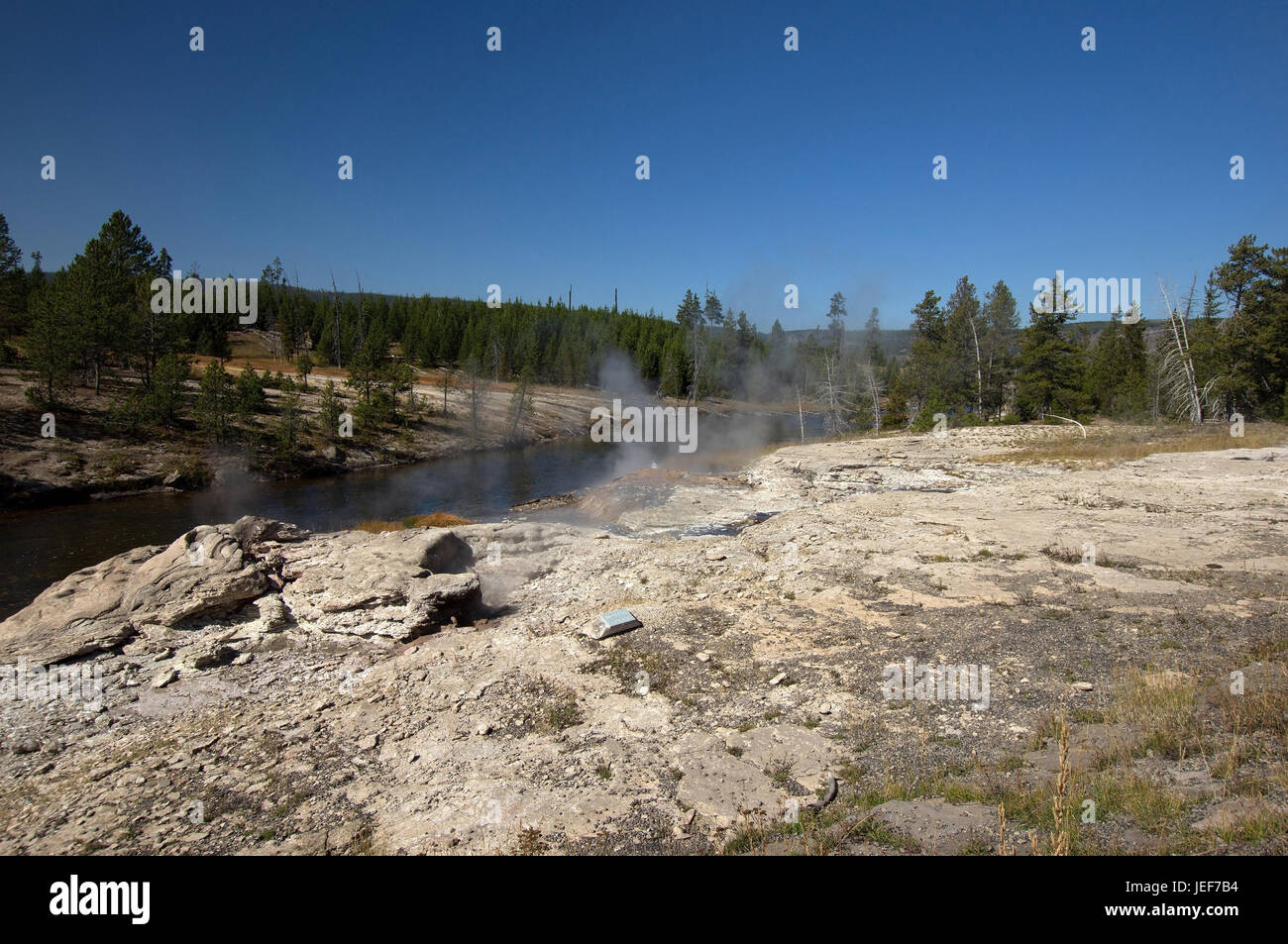 Admission in the Yellowstone national park, Utah, the USA, in October ...