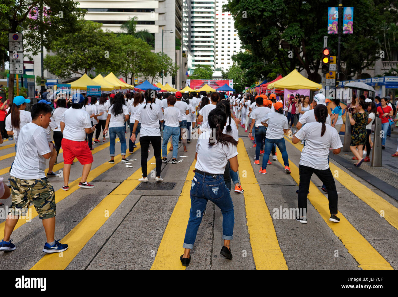Woman dancing line dance country hi-res stock photography and images ...