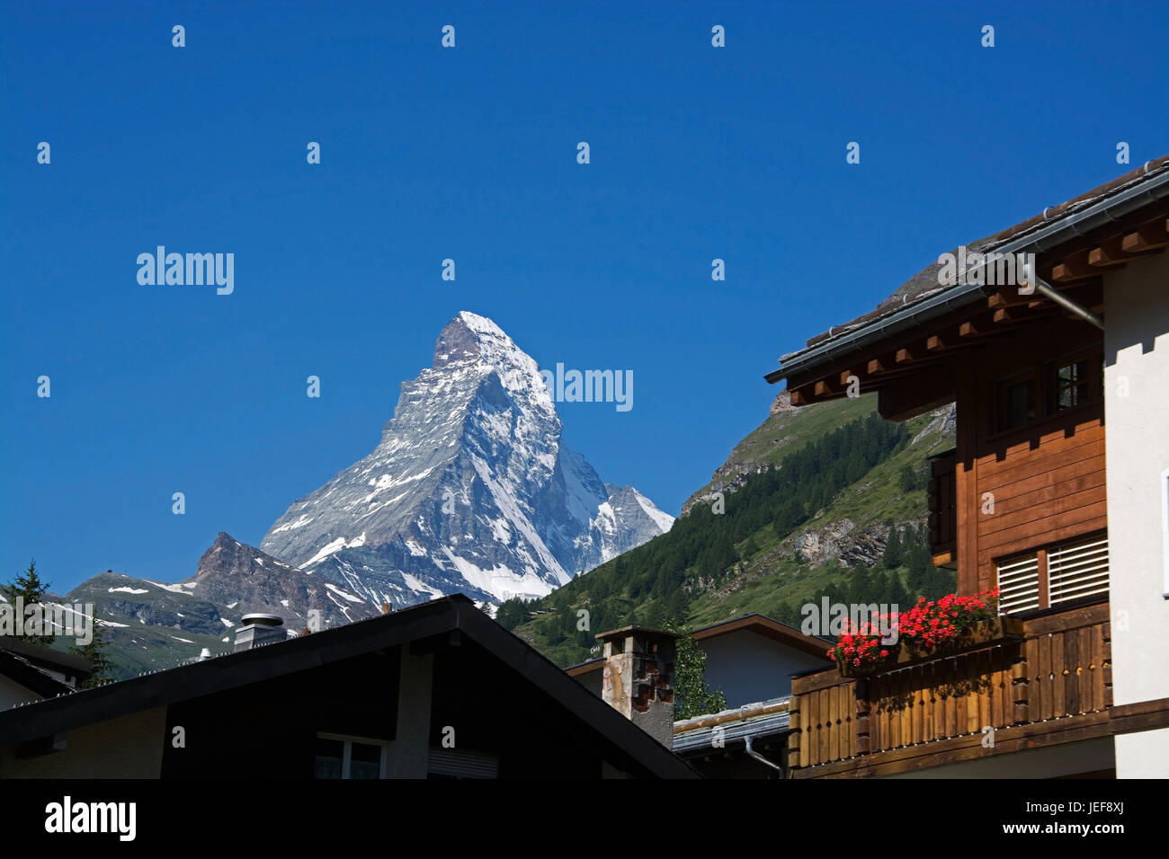 The Matterhorn in Switzerland is one of the highest mountains of the ...