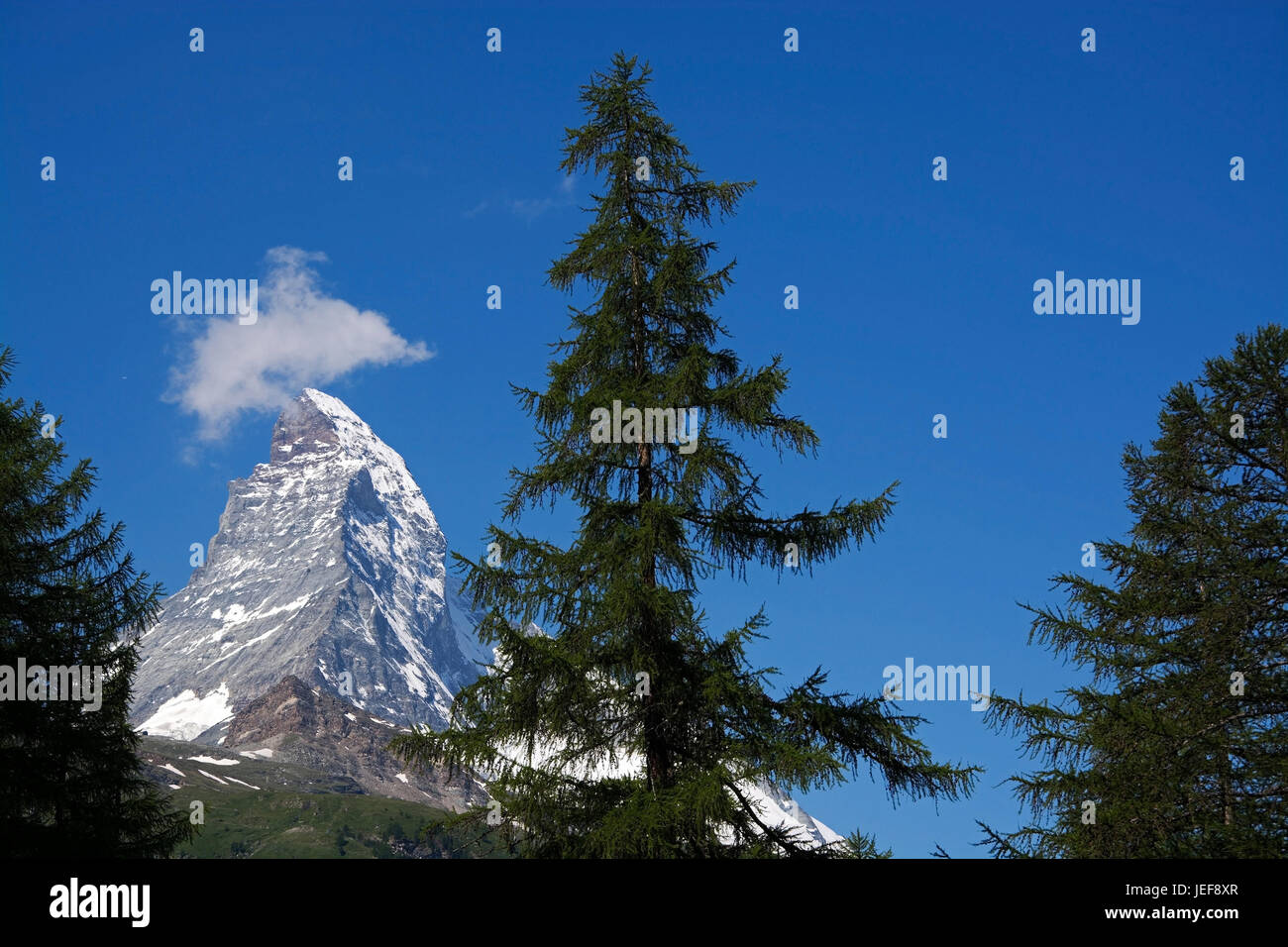 The Matterhorn in Switzerland is one of the highest mountains of the ...