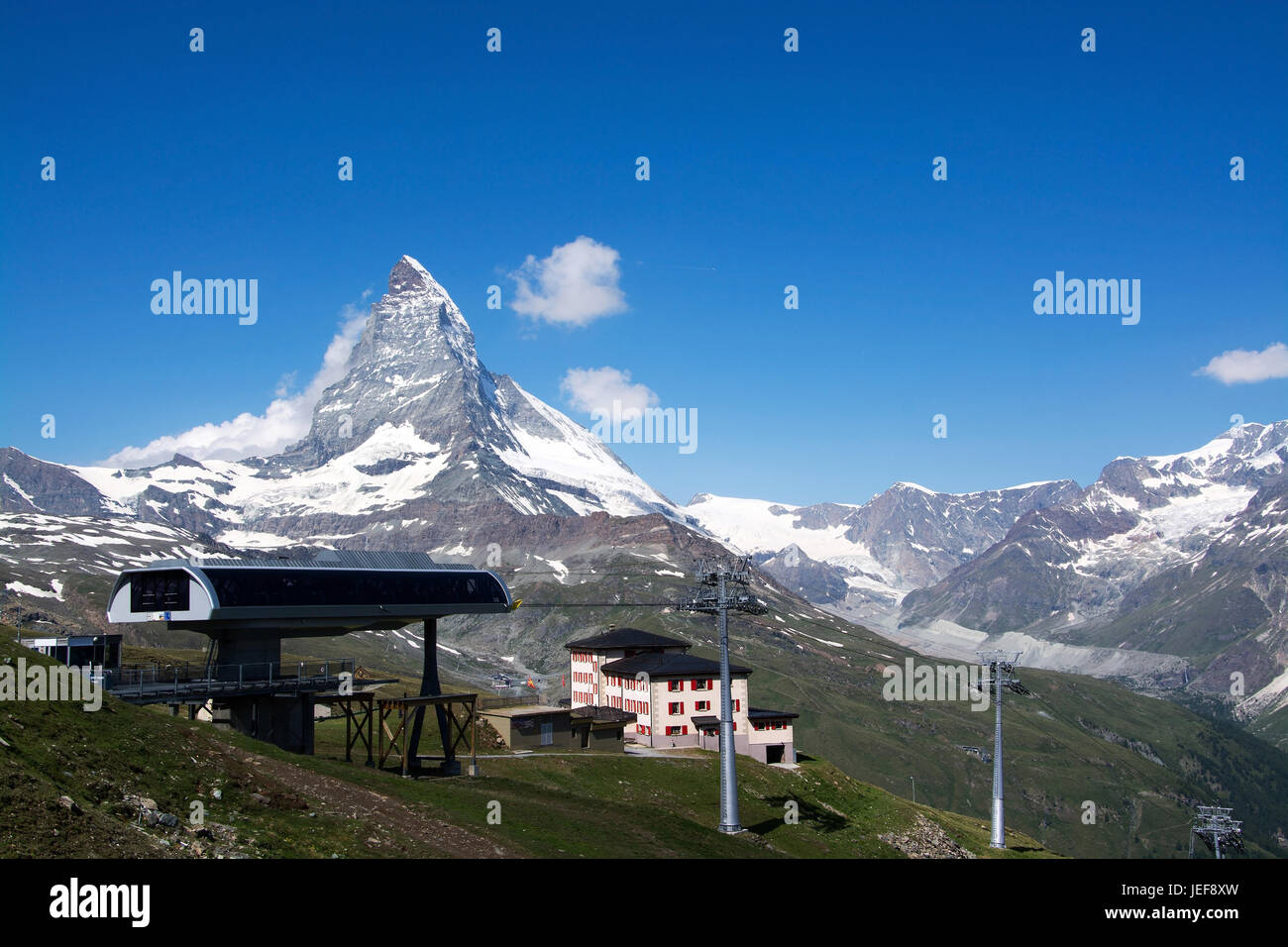 The Matterhorn in Switzerland is one of the highest mountains of the ...