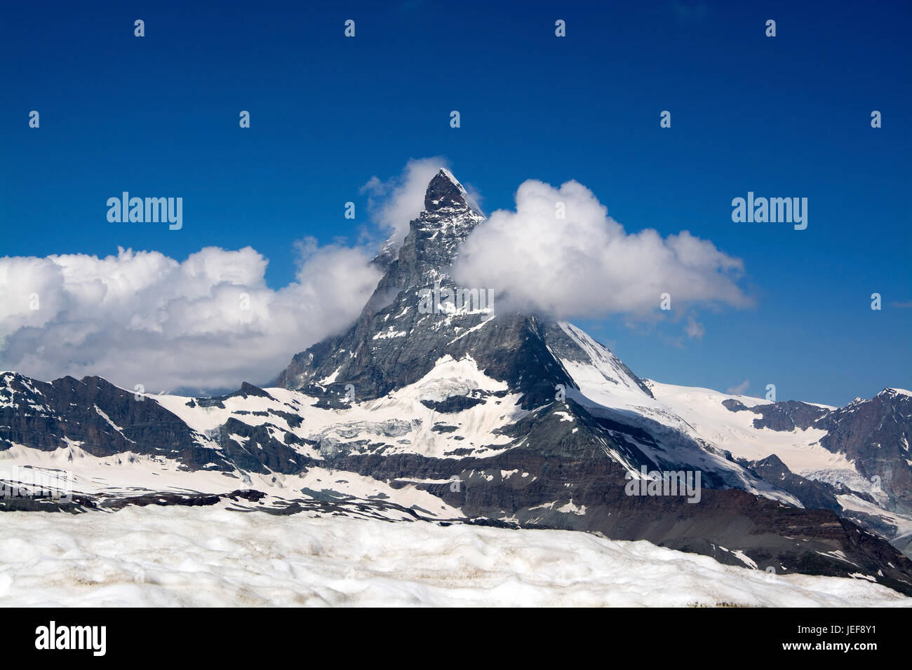 The Matterhorn in Switzerland is one of the highest mountains of the ...