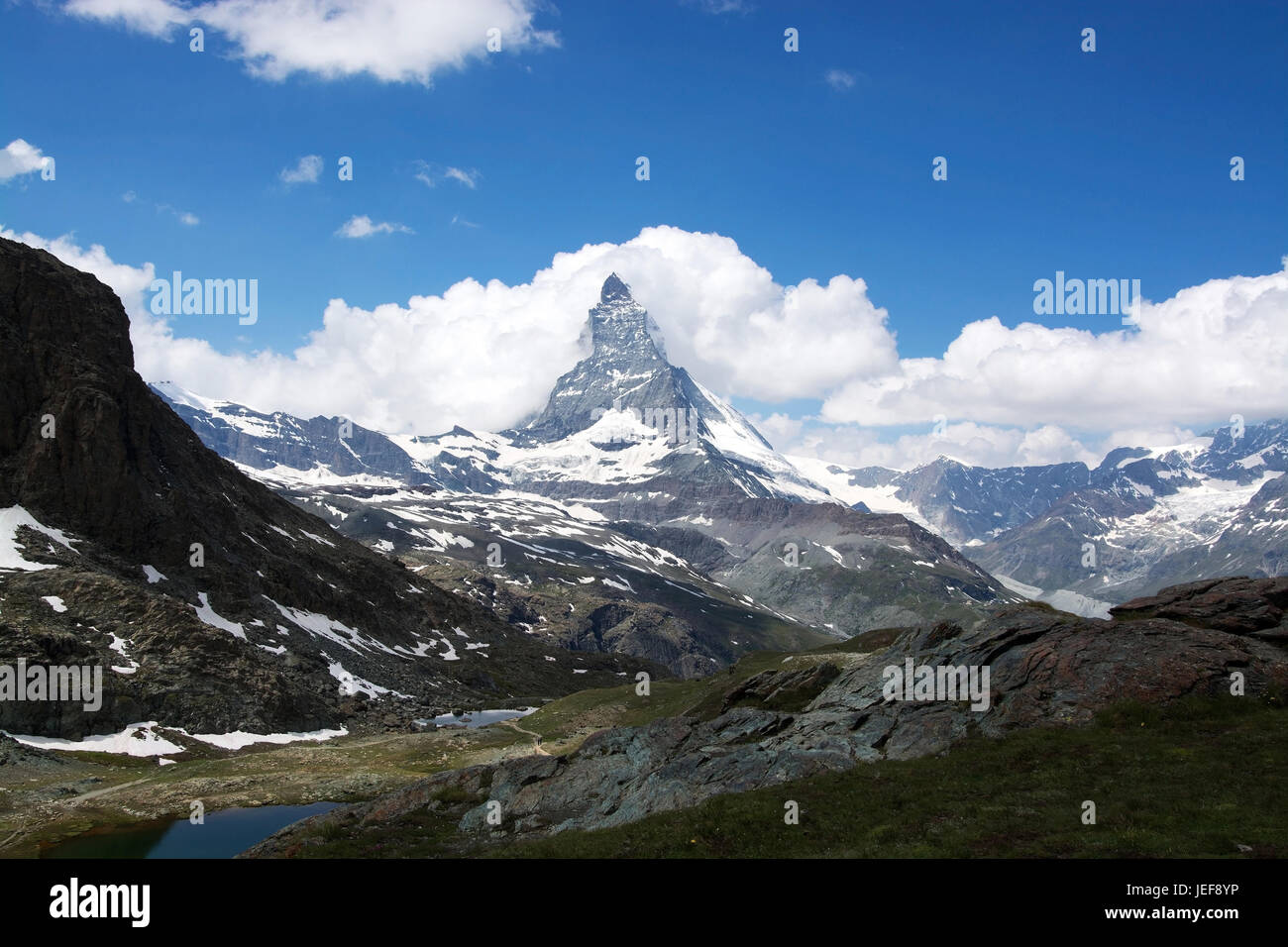 The Matterhorn in Switzerland is one of the highest mountains of the ...