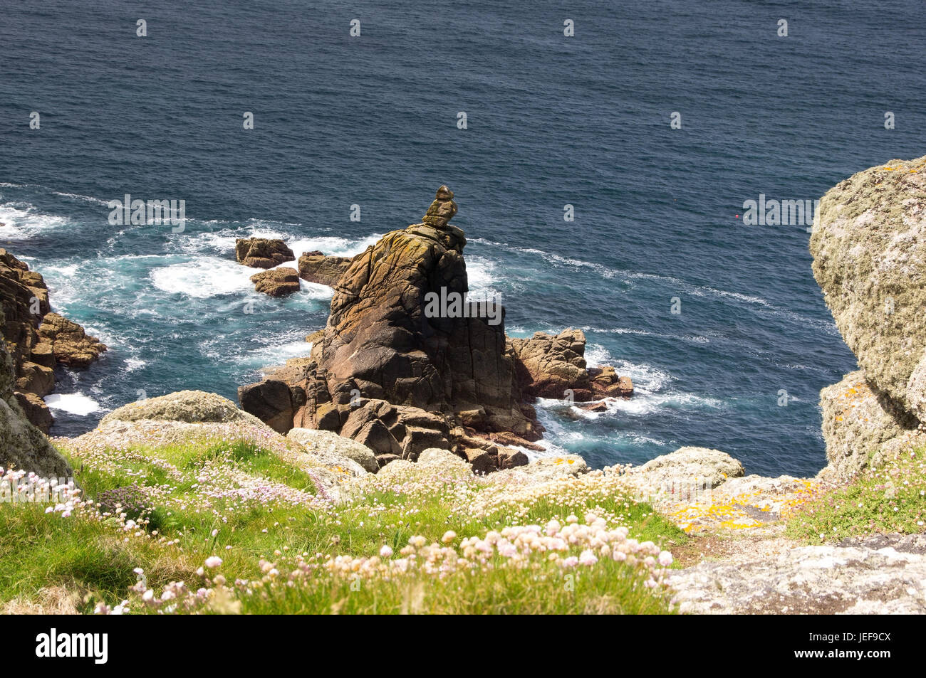 Of country in Cornwall, Great Britain, Lands End in Cornwall ...