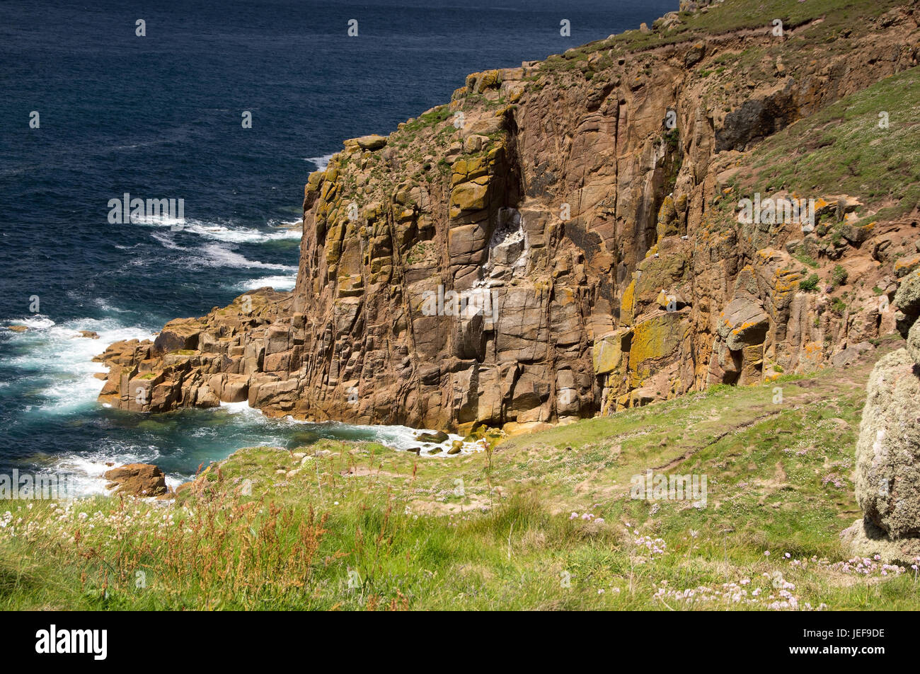 Of country in Cornwall, Great Britain, Lands End in Cornwall ...