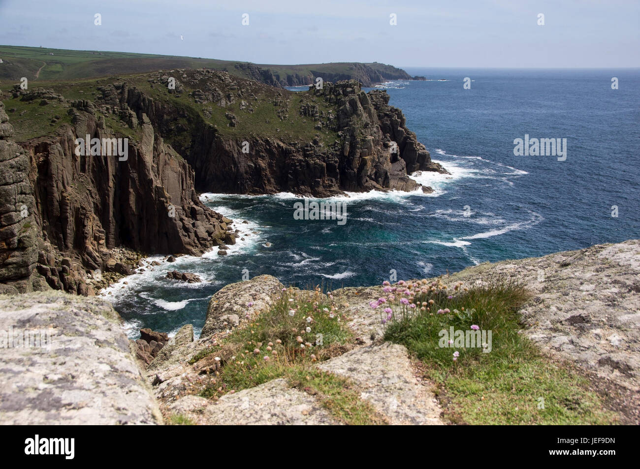 Of country in Cornwall, Great Britain, Lands End in Cornwall ...
