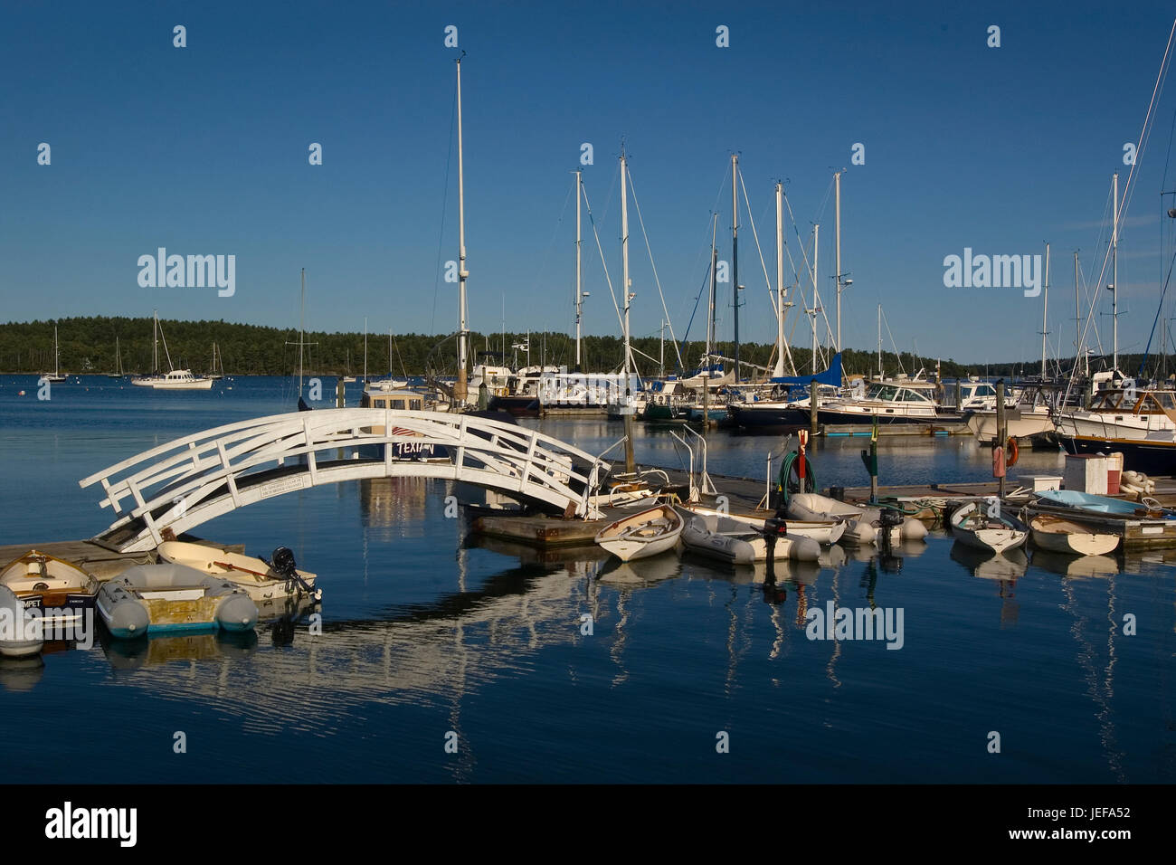 The Marina at Robinhood on Georgetown Island, Maine, USA Stock Photo ...