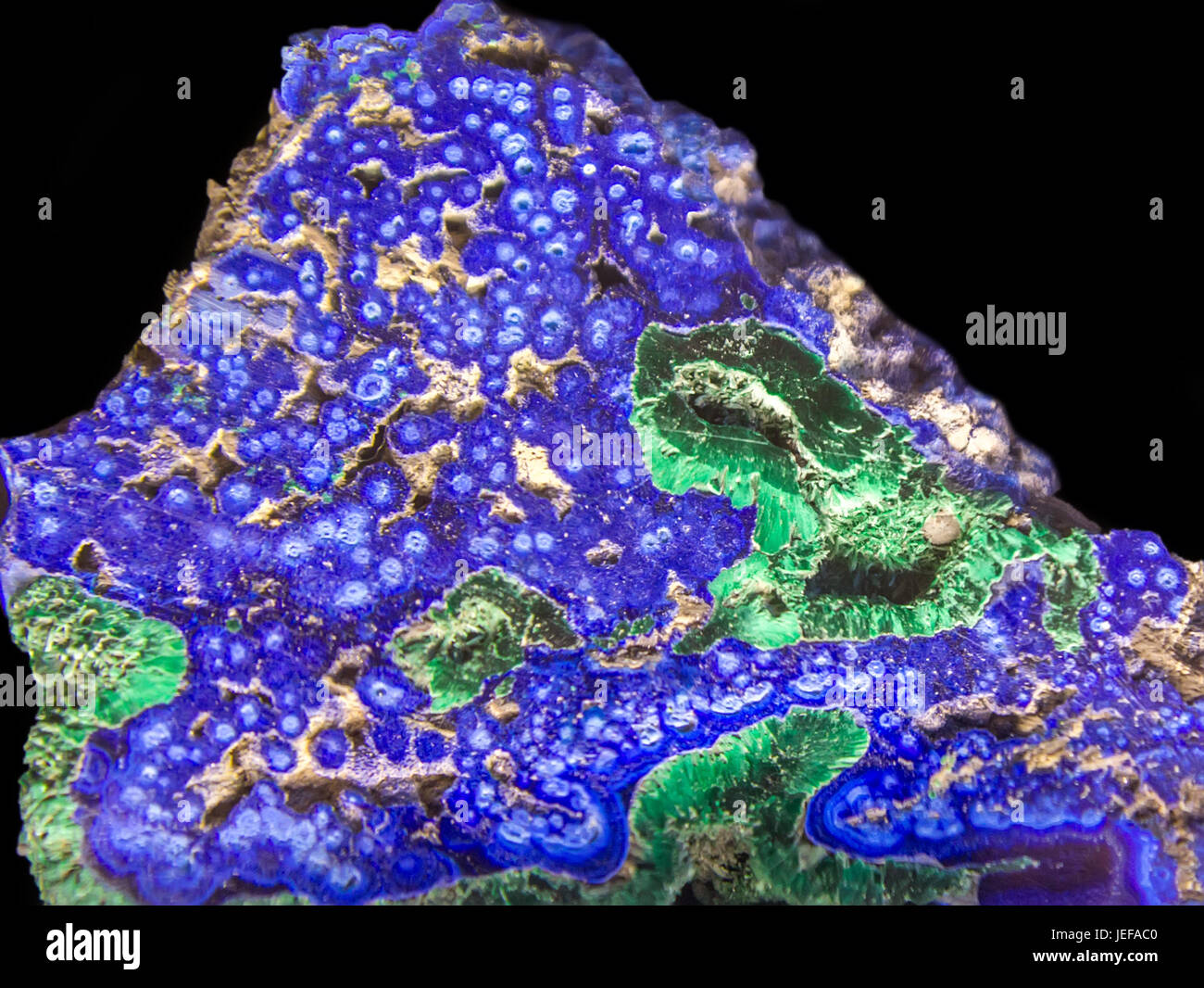 Azurite mineral - copper ore Stock Photo - Alamy
