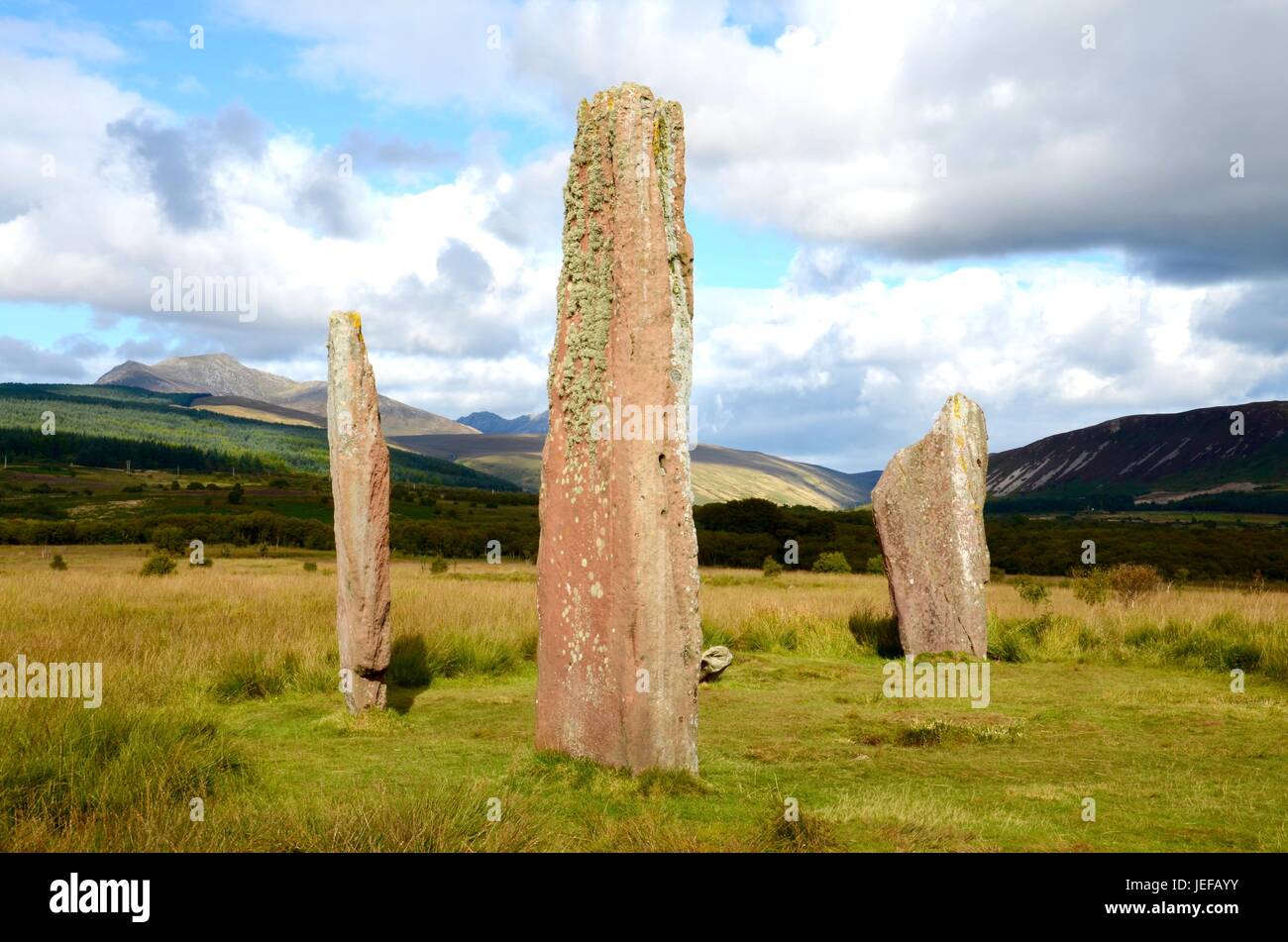 Machrie Standing Stones on the Isle of Arran, one of the 6 stone ...