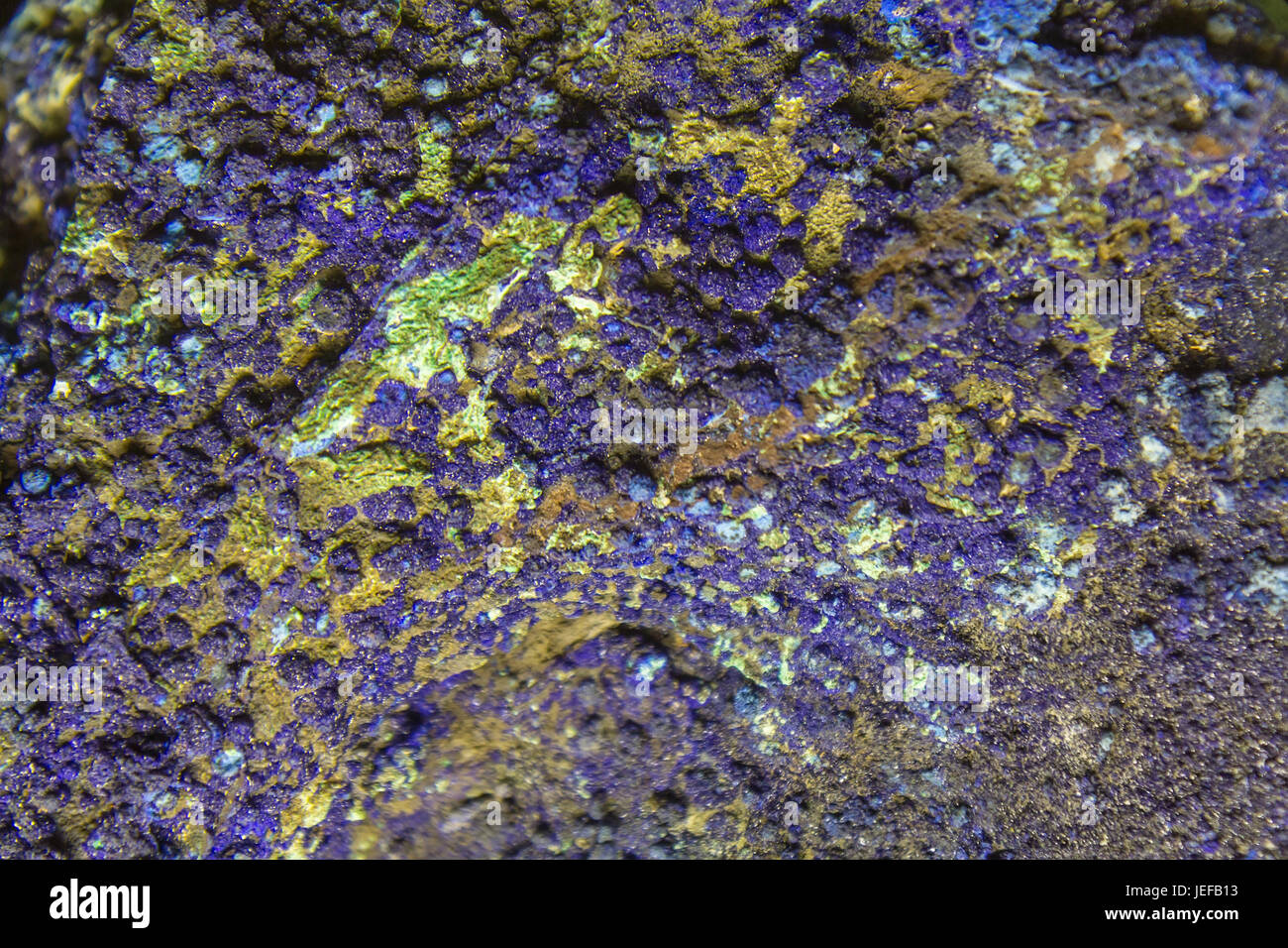 Azurite mineral - copper ore Stock Photo - Alamy
