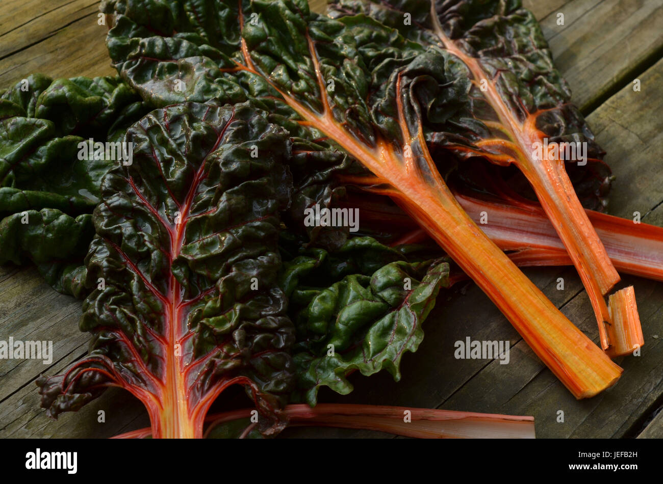 Preparing red chard hi-res stock photography and images - Alamy