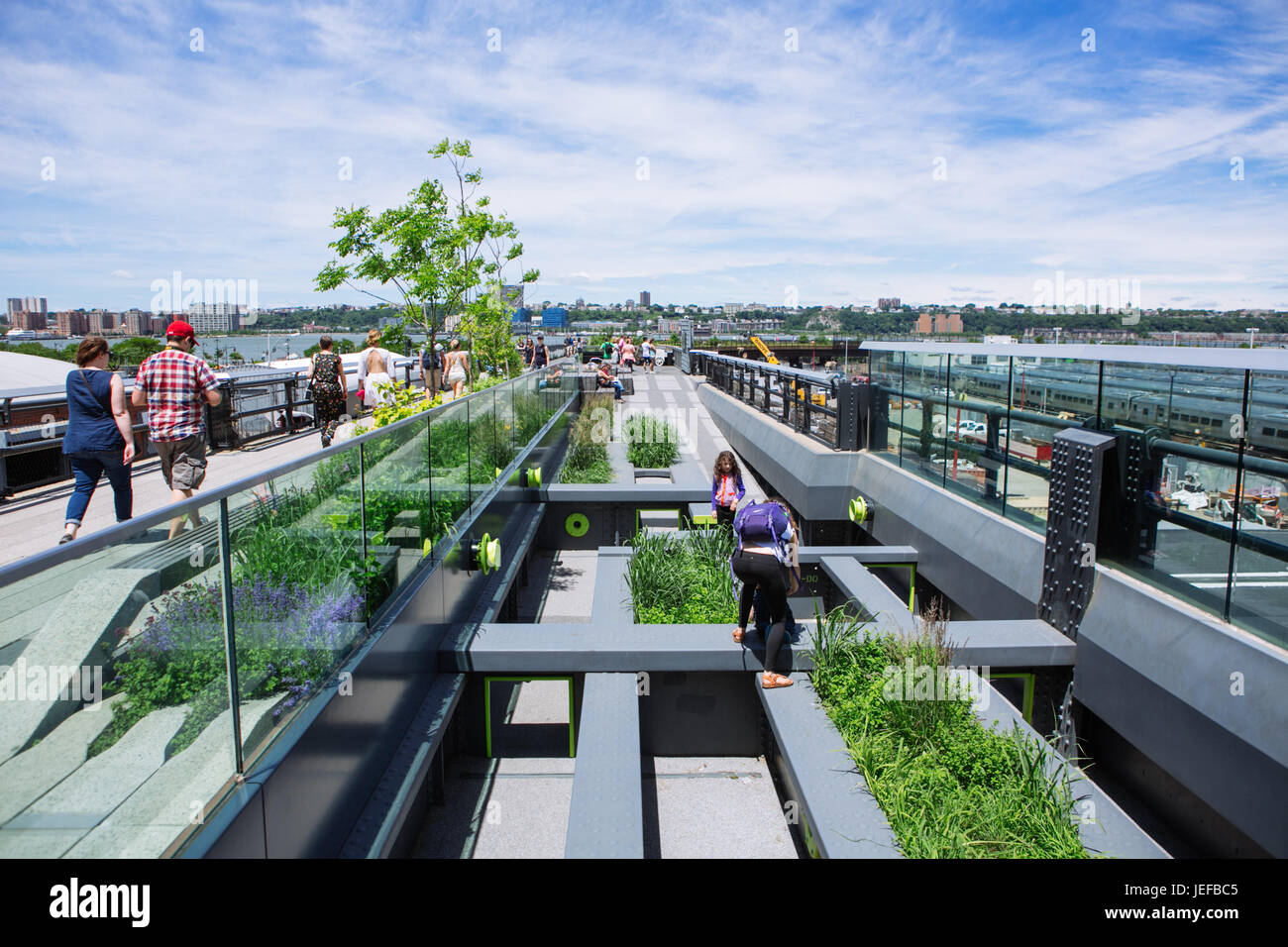 Third and northernmost section of the High Line Park, Manhattan, New ...
