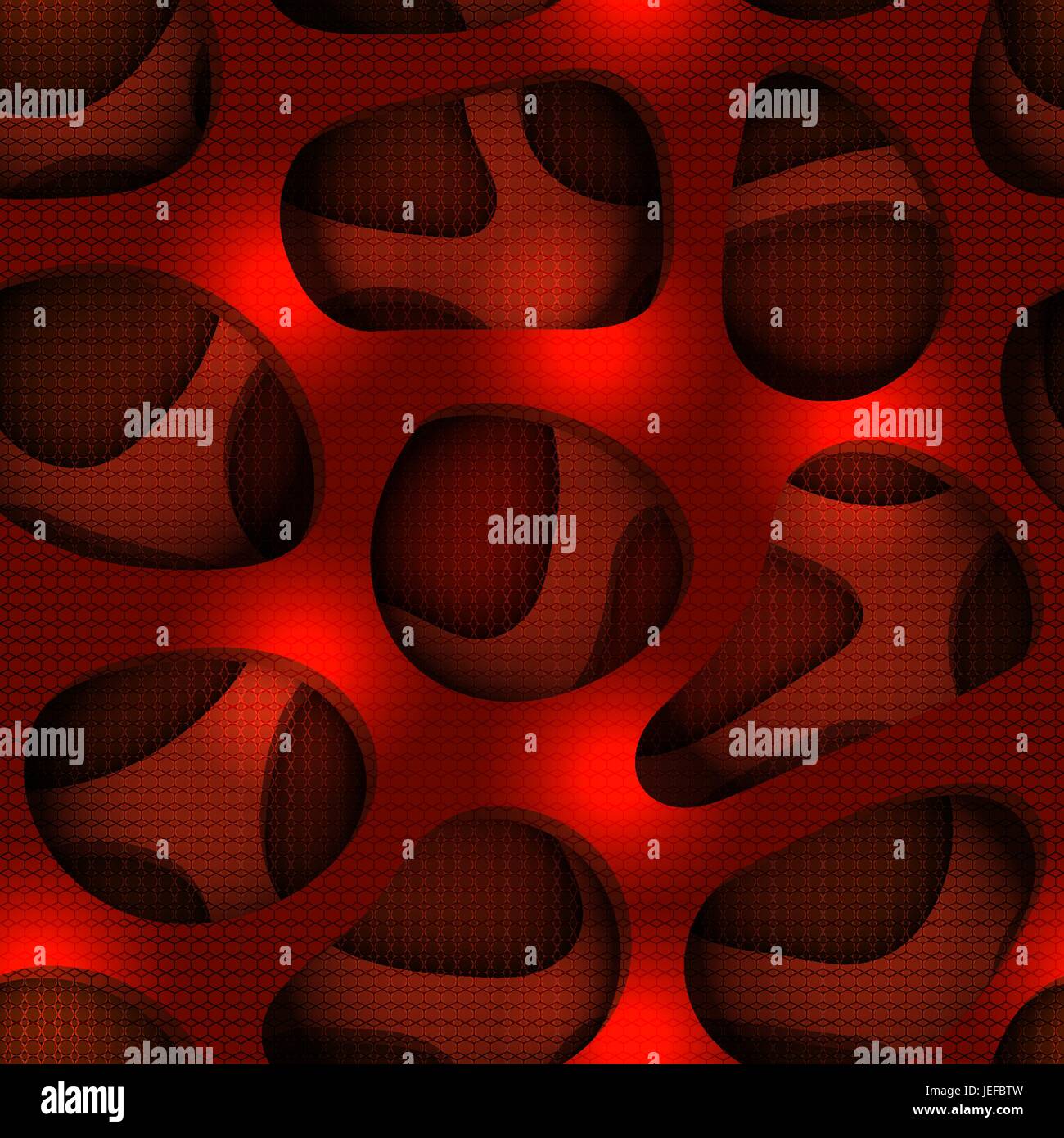 Organic cells seamless pattern. Geometrical layer effect abstract ...