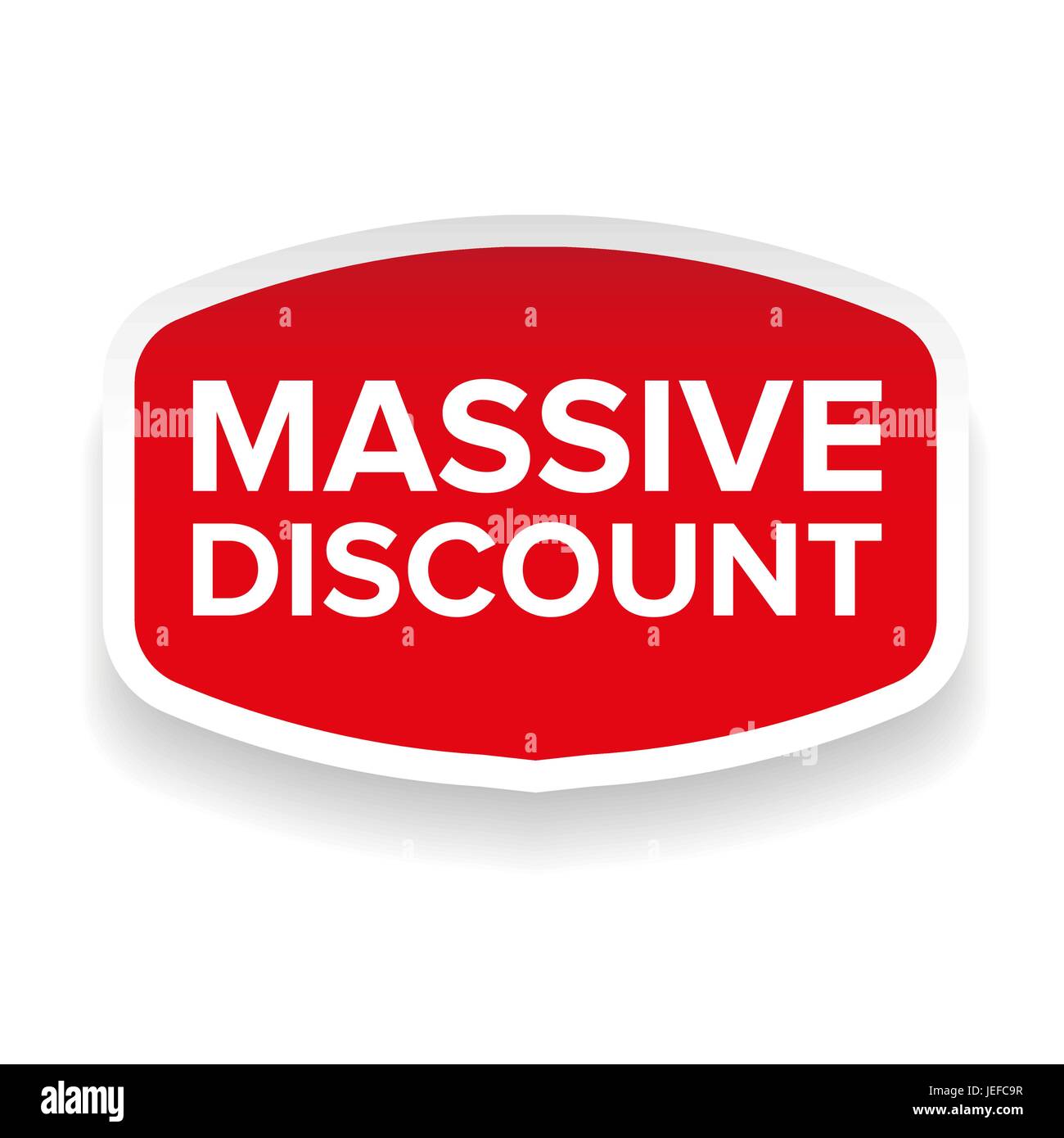 Massive Discount sticker red vector Stock Vector Image & Art - Alamy