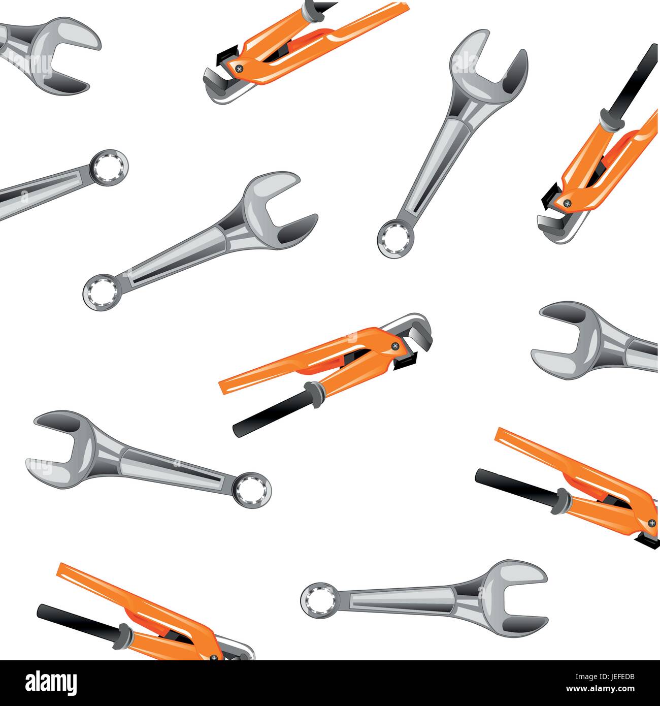 Metalworking tools on white Stock Vector Image & Art - Alamy