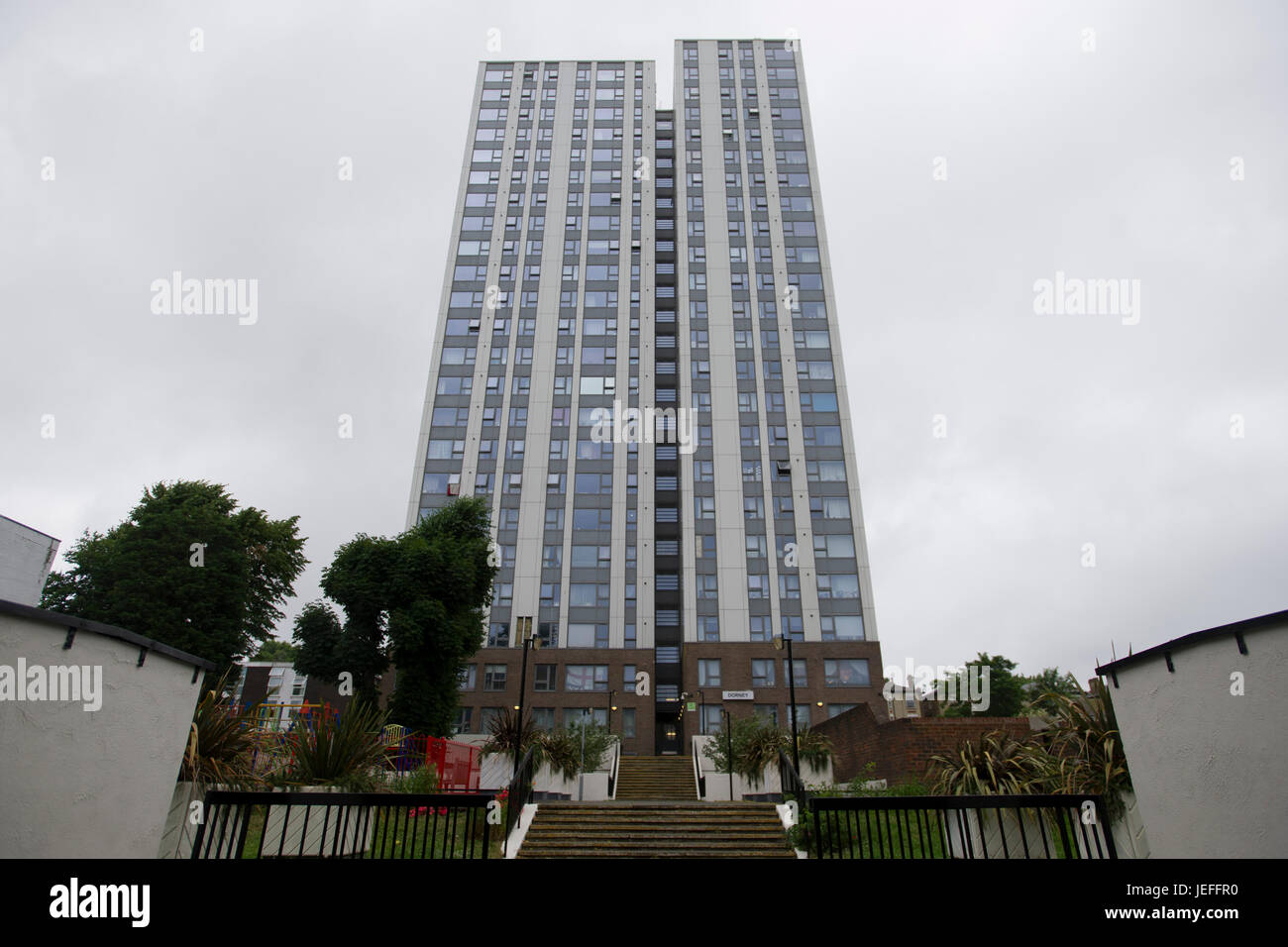 Dorney tower on the Chalcots Estate in Camden, London, where its ...