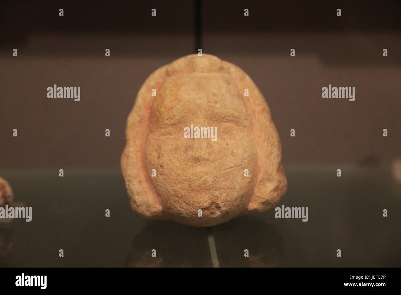 Carved stone human face, National Museum of Archaeology, Valletta ...