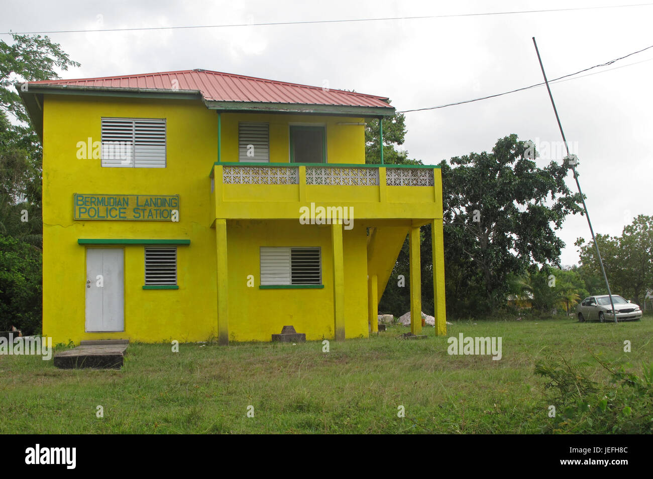 Traditional typical carribean house in Belize Stock Photo - Alamy
