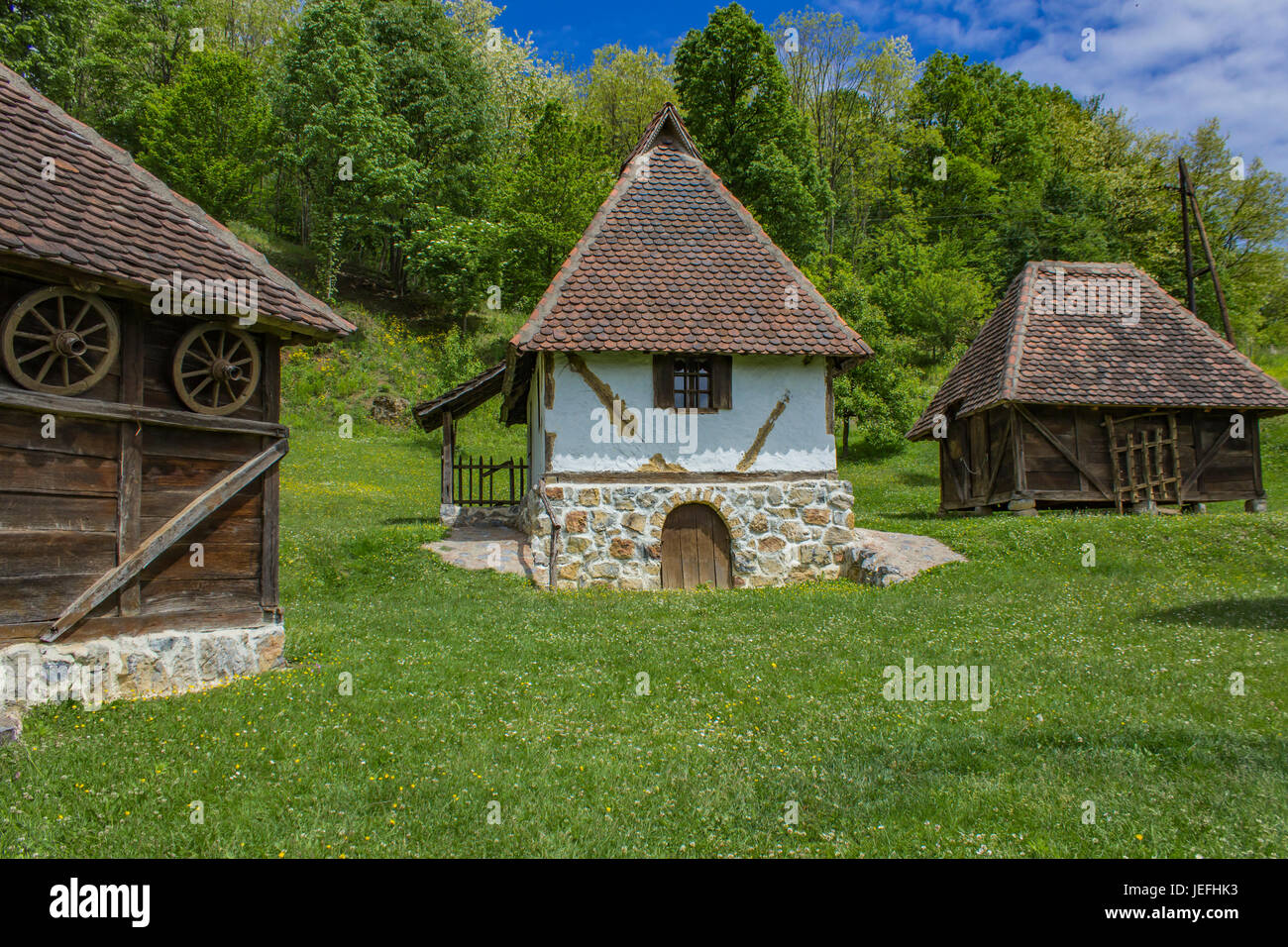 Old traditional house at Dobri Potok in Serbia Stock Photo - Alamy