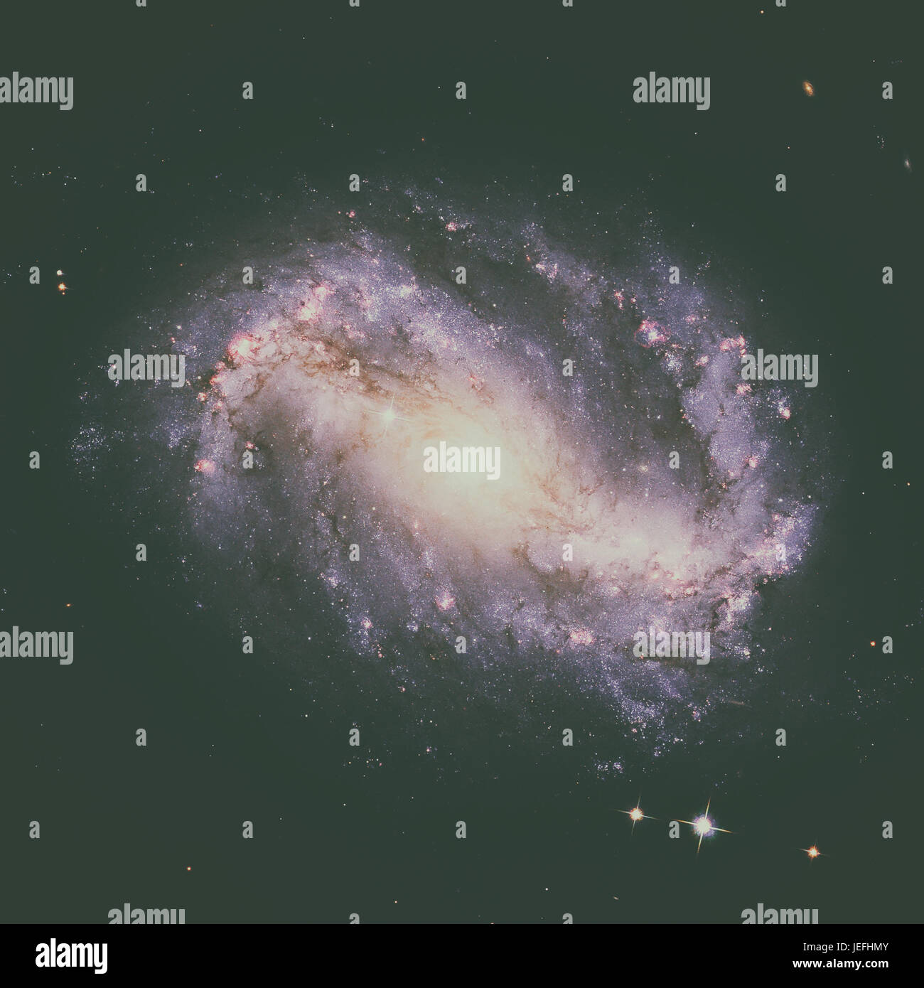 NGC 6217 is a barred spiral galaxy located some 67 million light years ...