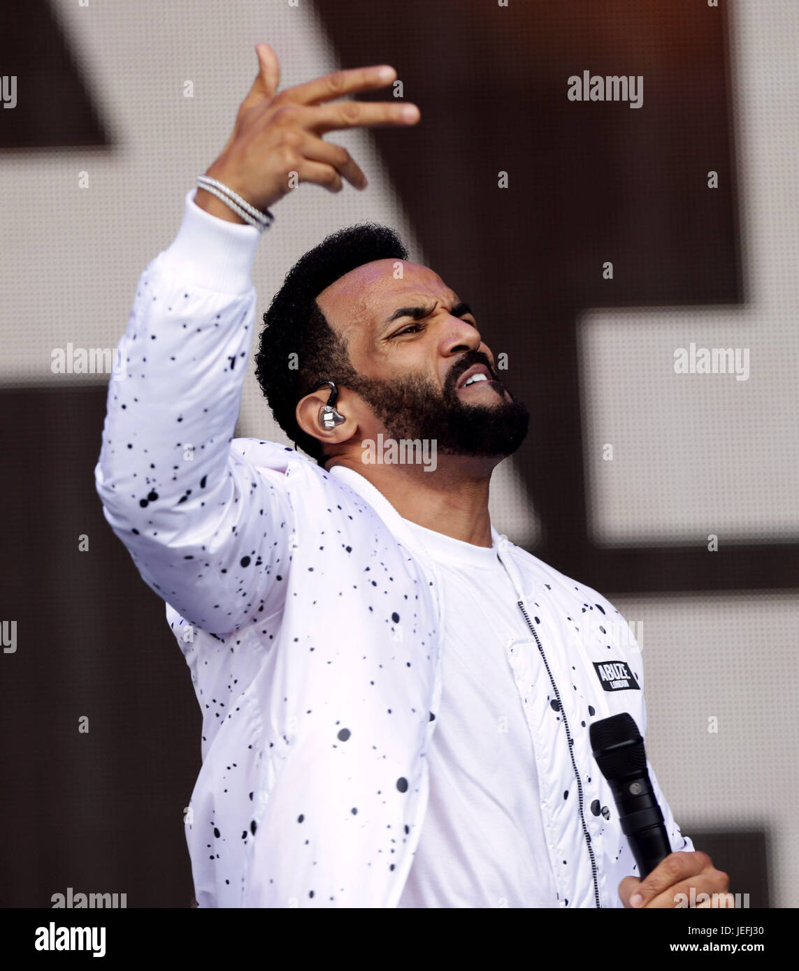 Craig david performing on pyramid stage glastonbury festival hi-res ...