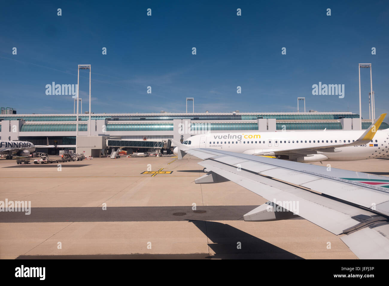 Airport and jet planes in Rome, Italy Stock Photo - Alamy