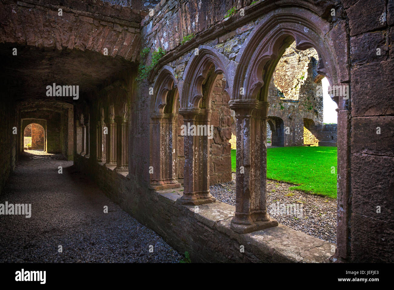 Bective abbey cloisters hi-res stock photography and images - Alamy