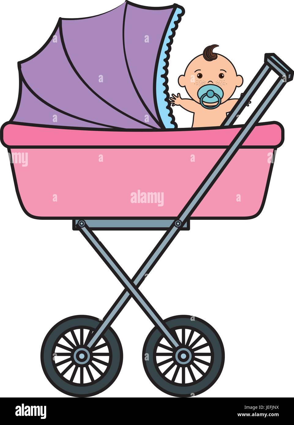 Baby car small icon vector illustration design flat Stock Vector Image ...