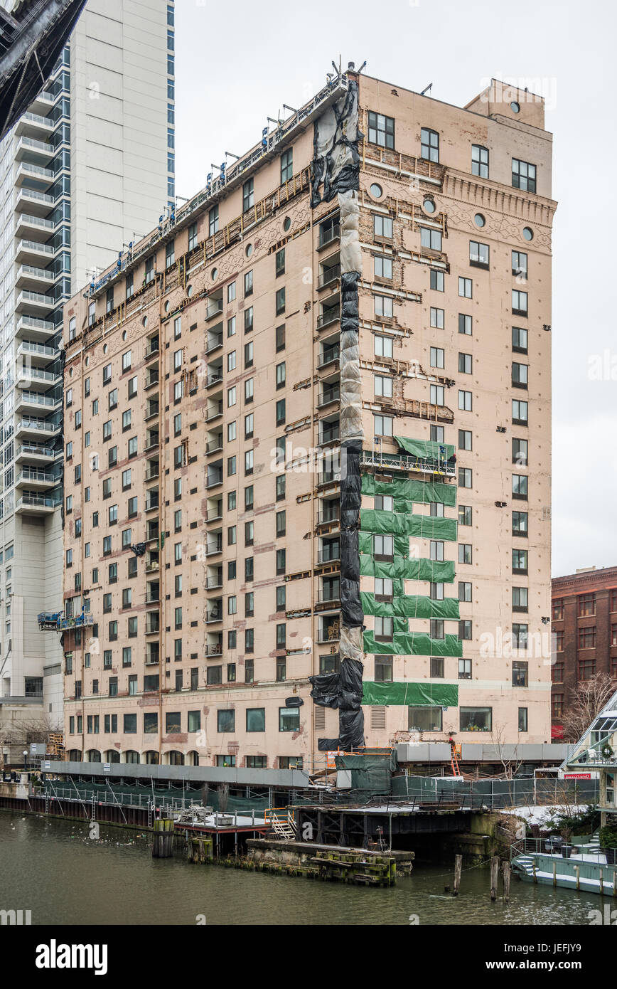 Fulton House under renovation Stock Photo - Alamy