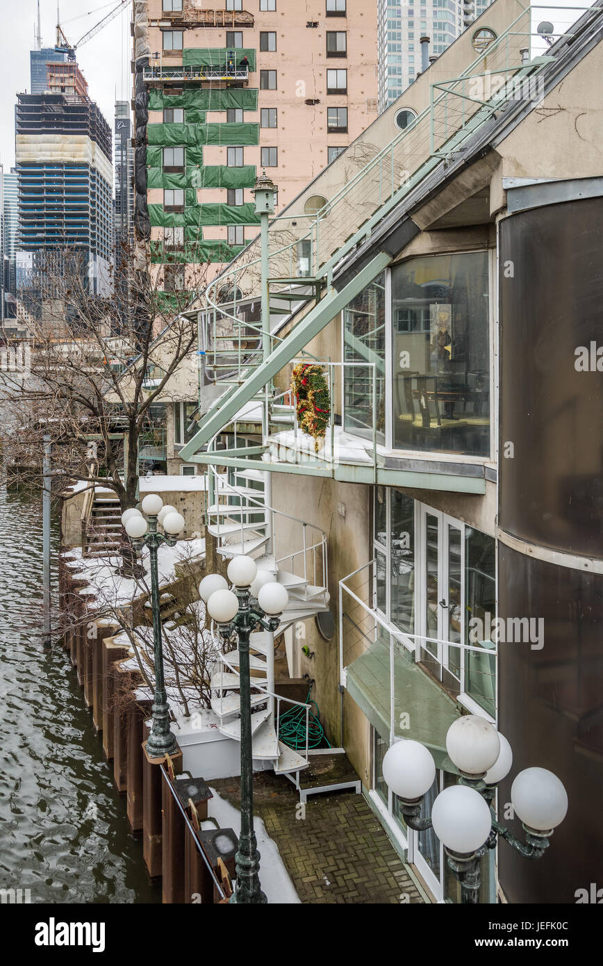 River Cottages on the Chicago River, designed by Harry Weese Stock ...