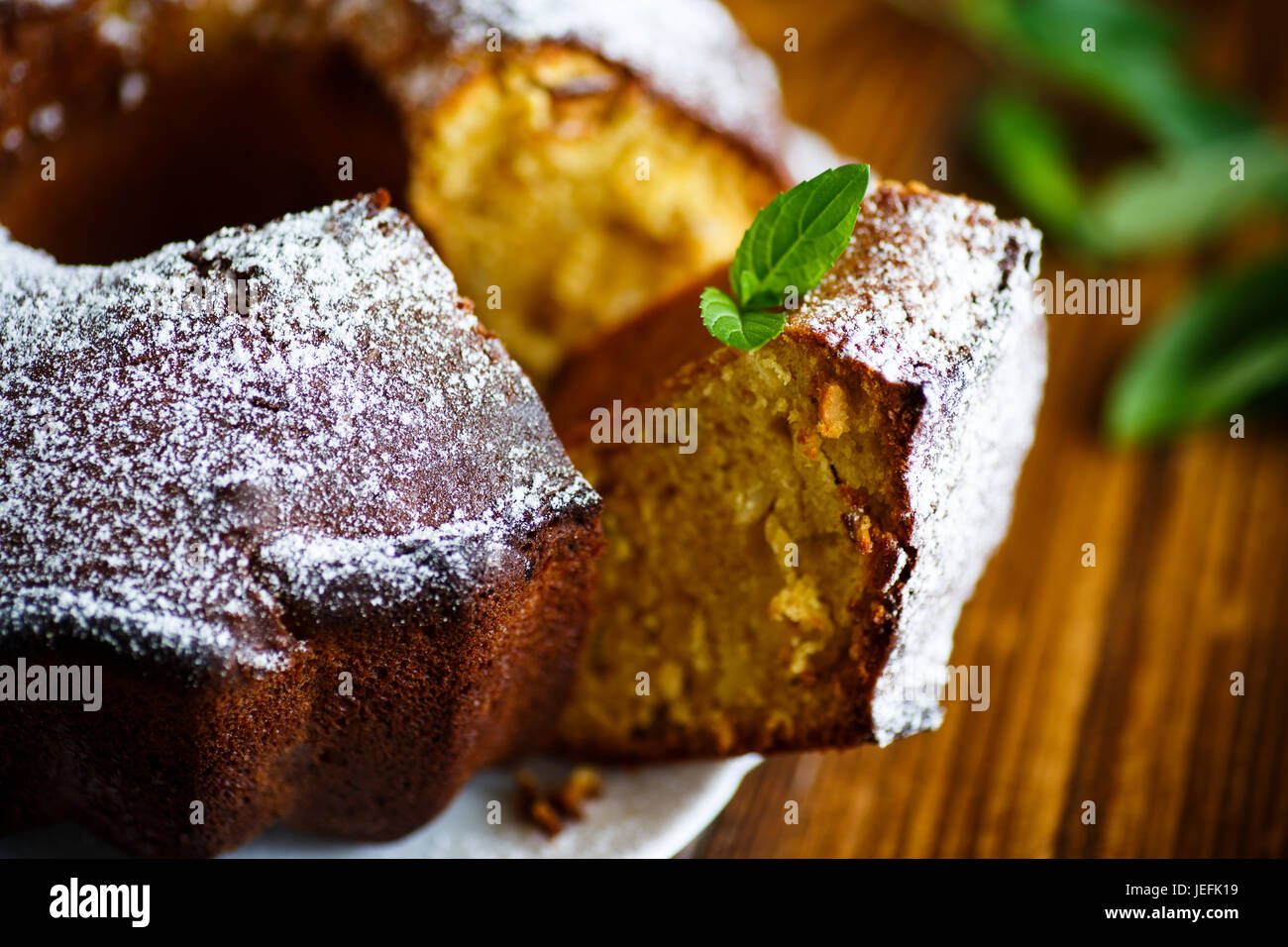 Sweet big honey cake Stock Photo - Alamy