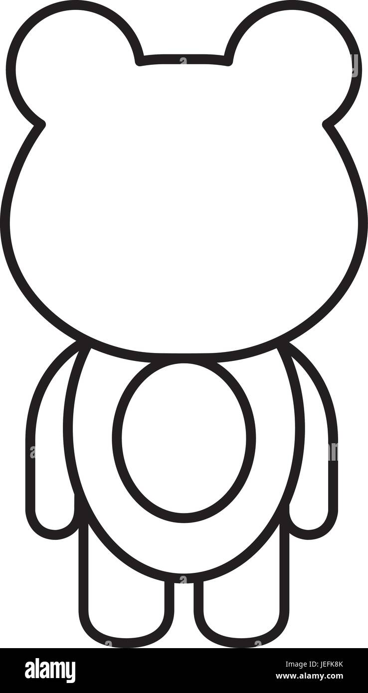 Stuffed animal monkey icon vector illsutration design draw Stock Vector ...