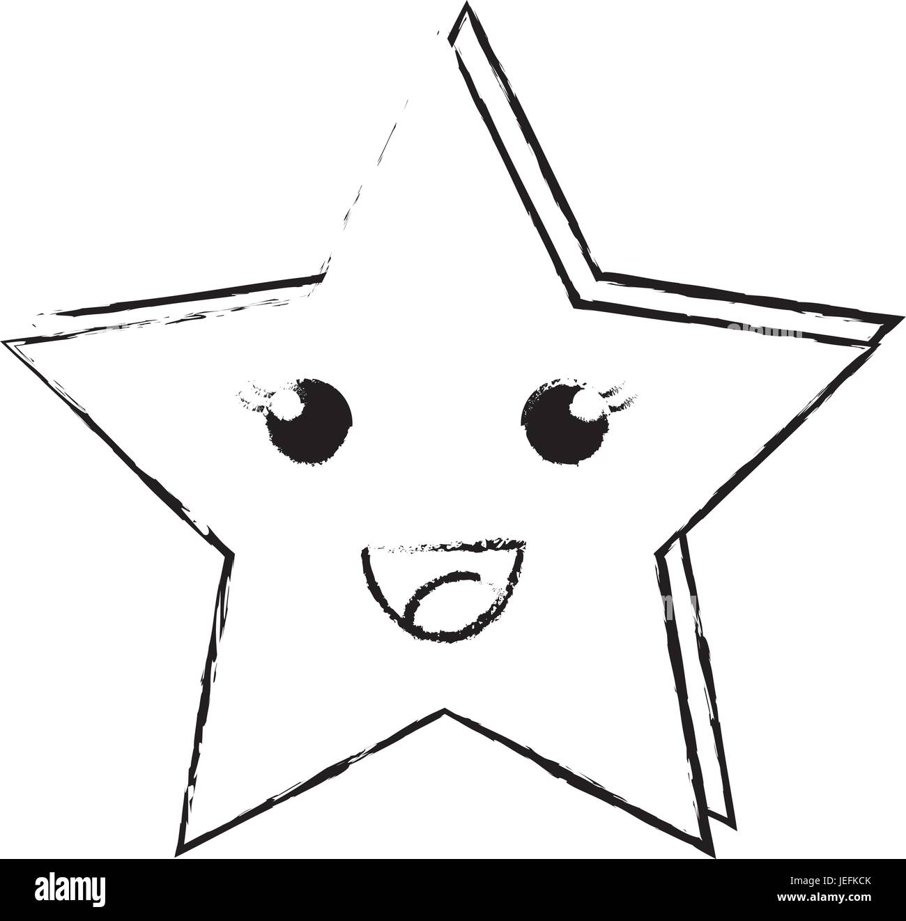 Happy sky star icon vector illustration design draw Stock Vector Image ...