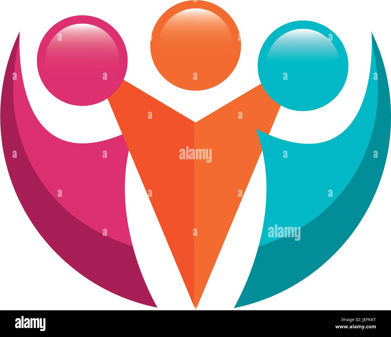 teamwork symbol silhouette icon vector illustration design Stock Vector ...