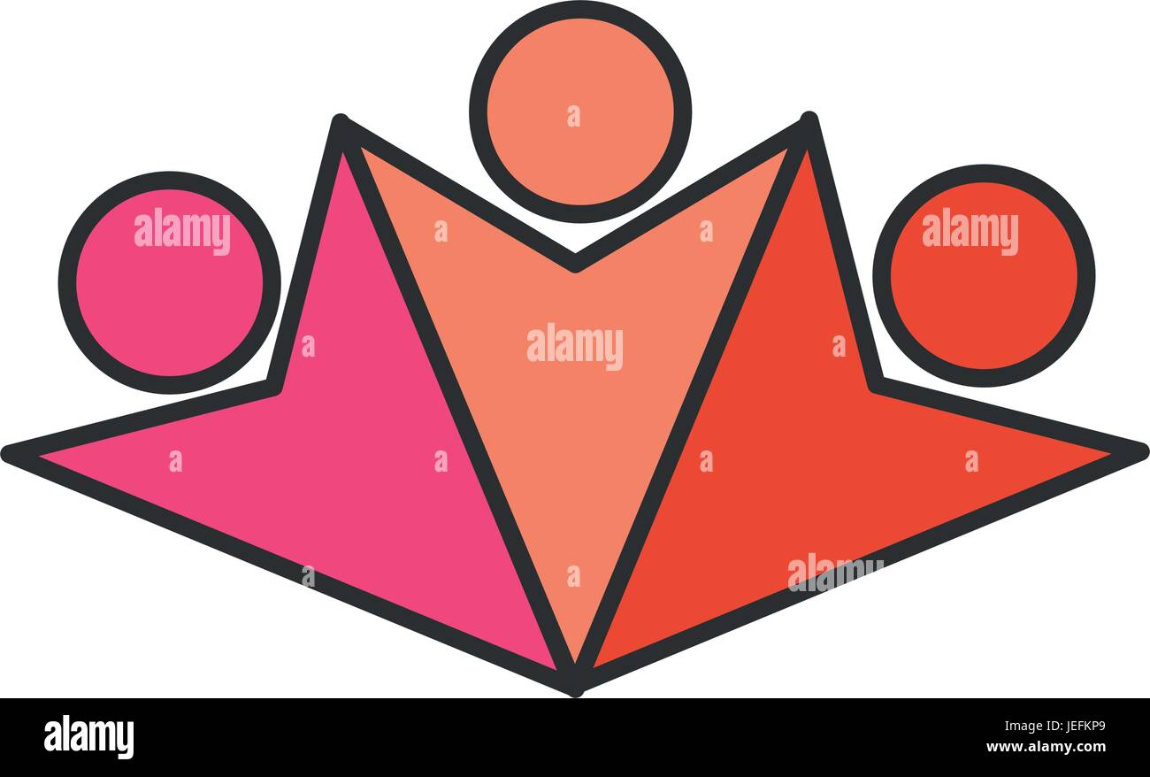teamwork symbol silhouette icon vector illustration design Stock Vector ...